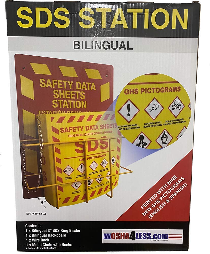 Bilingual Right To Know Sds Center Wire Rack And 3 | Desertcart Bahamas
