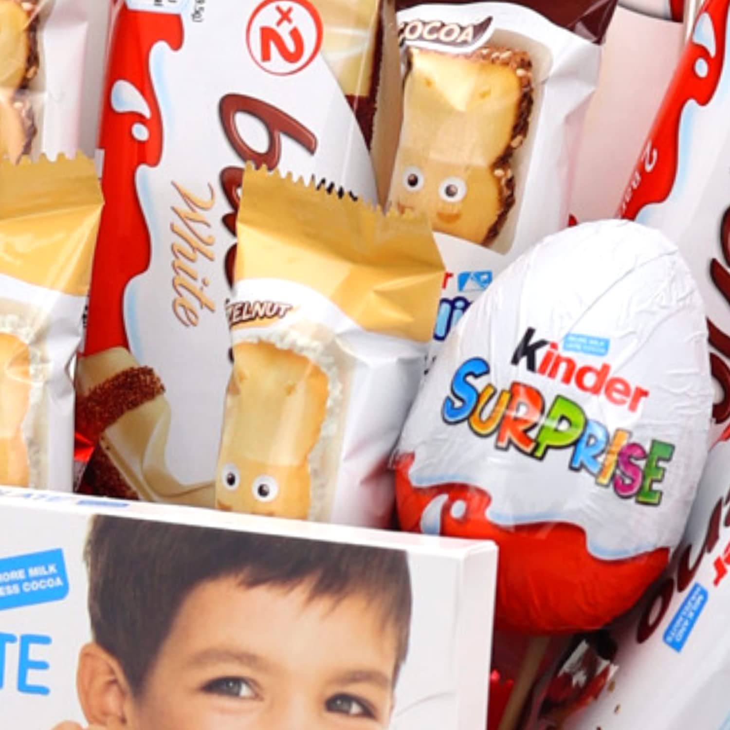 Kinder Chocolate Bouquet - Large Kinder Bueno Chocolate Lovers Variety ...