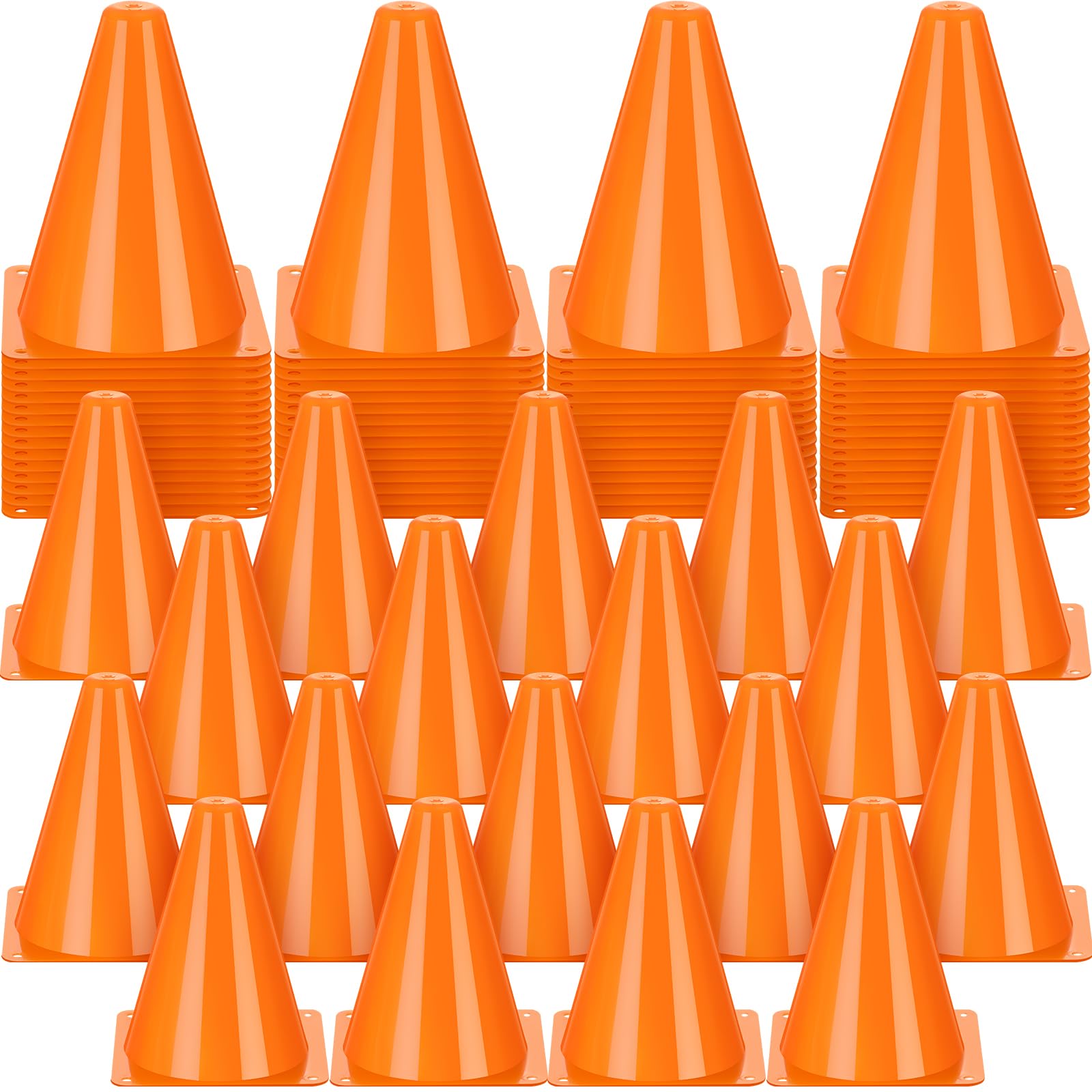Amazon.com : Geetery 150 Pcs 7 Inch Plastic Traffic Cones Mini Safety ...