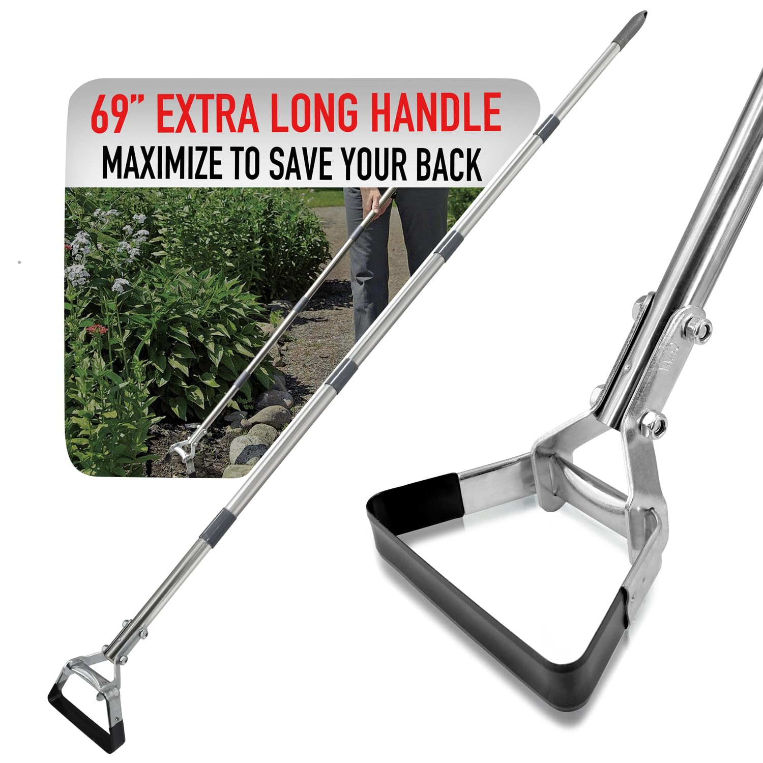 Amazon.com : Altdorff Stirrup Hoe Garden Tool, 69” Action Hoe for ...