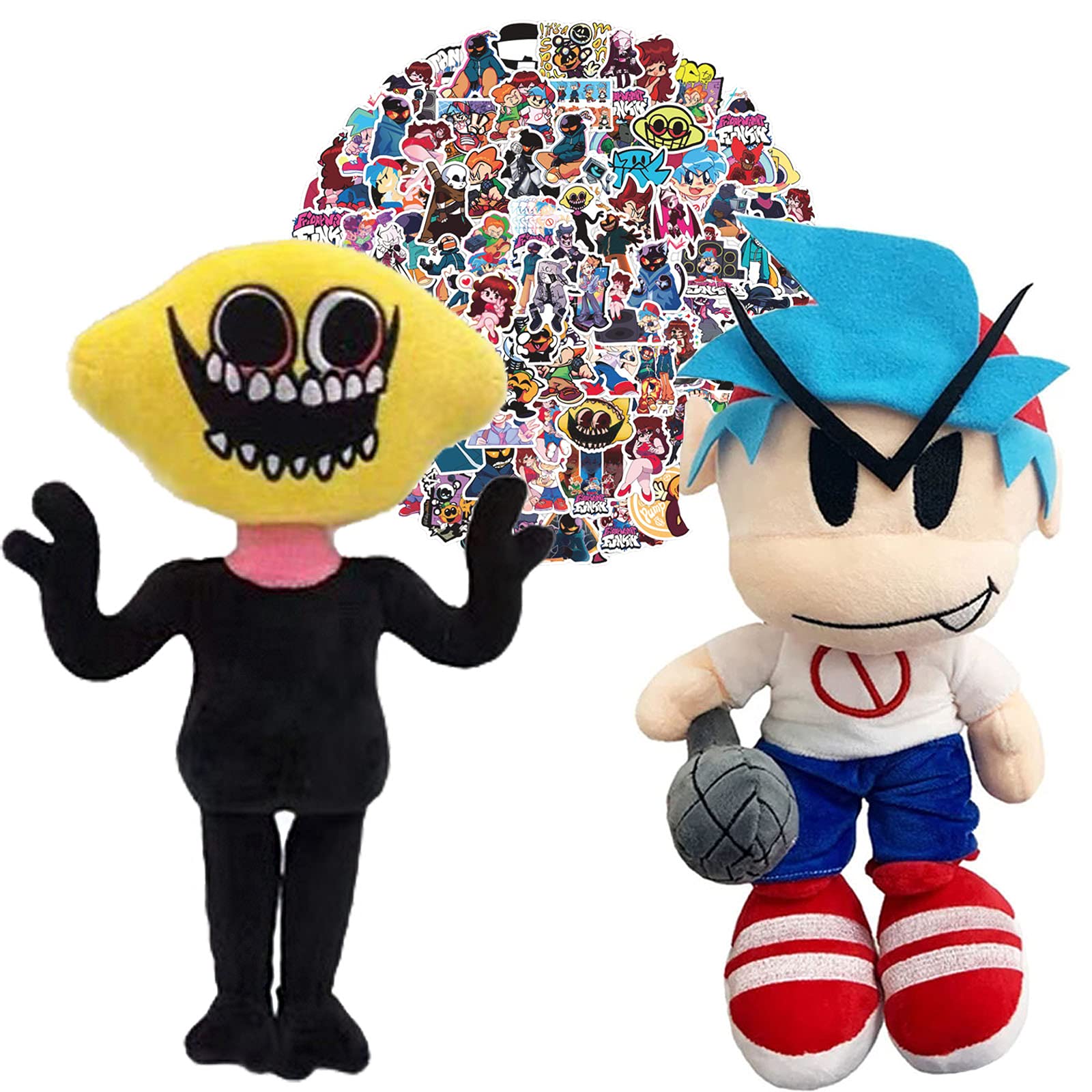 Buy Friday Night Funkin Plushies Set of 2 - FNF Plush BF & FNF Lemon ...
