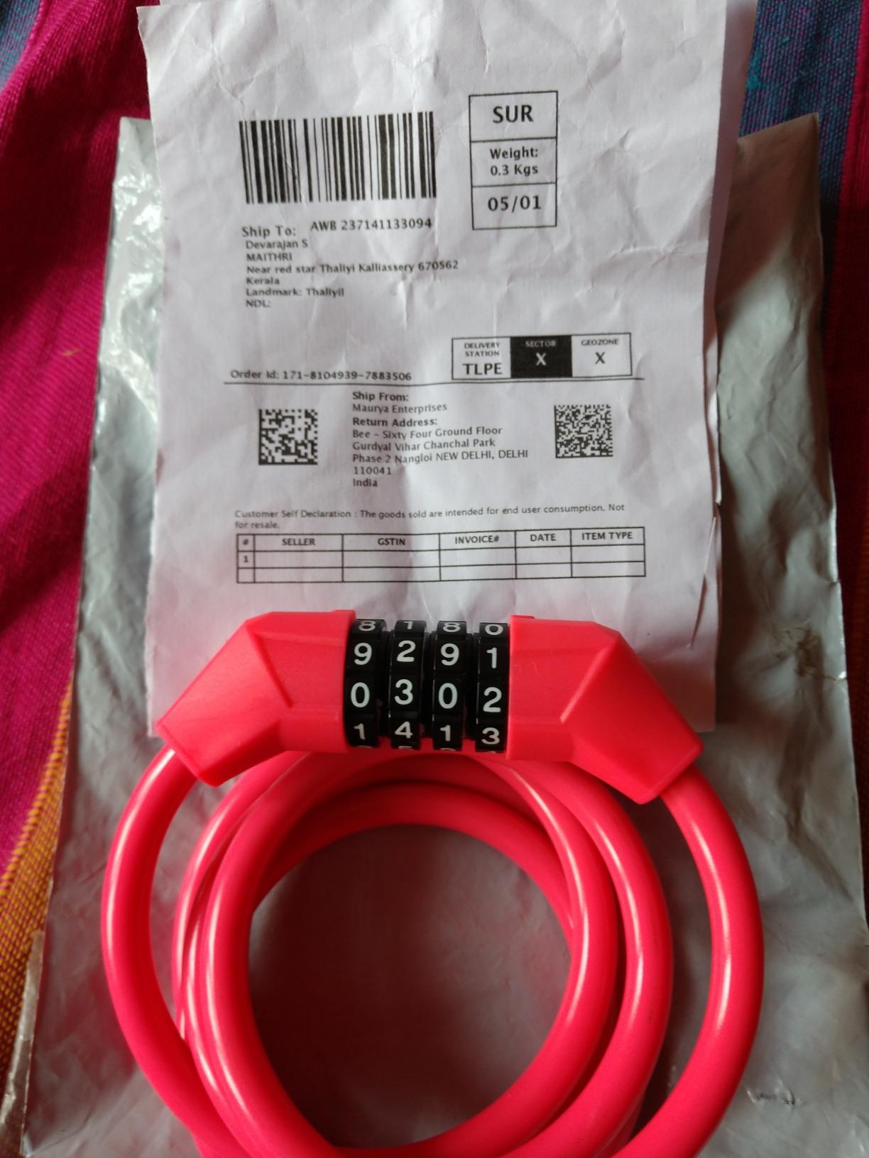 Speedy Ninja Bike Key Lock Universal Anti-Theft Bike Lock Stainless ...