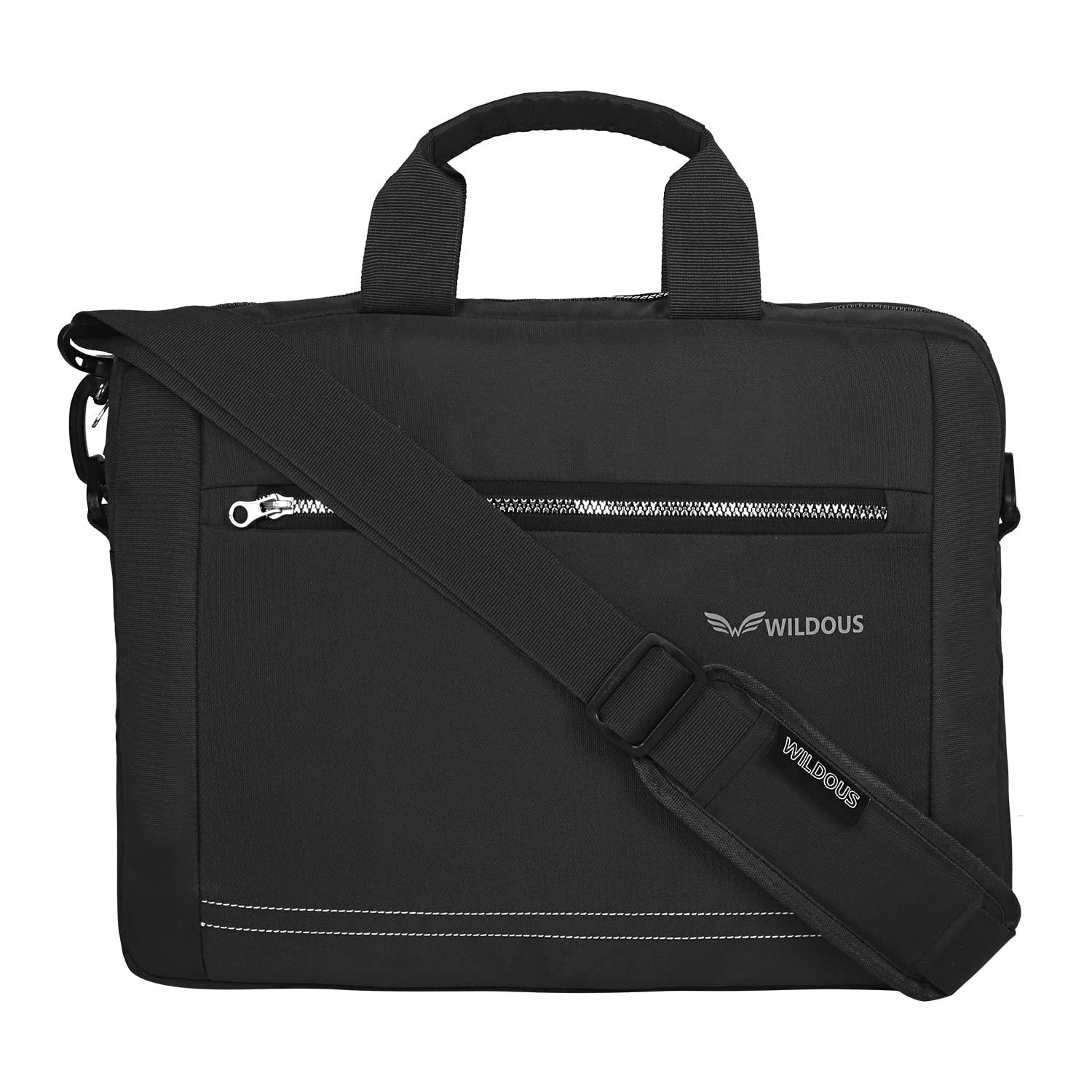WILDOUS Titan Smart Office Messenger Bag, 14 Inch Laptop Sleeve, Adjustable Strap, For Men ...