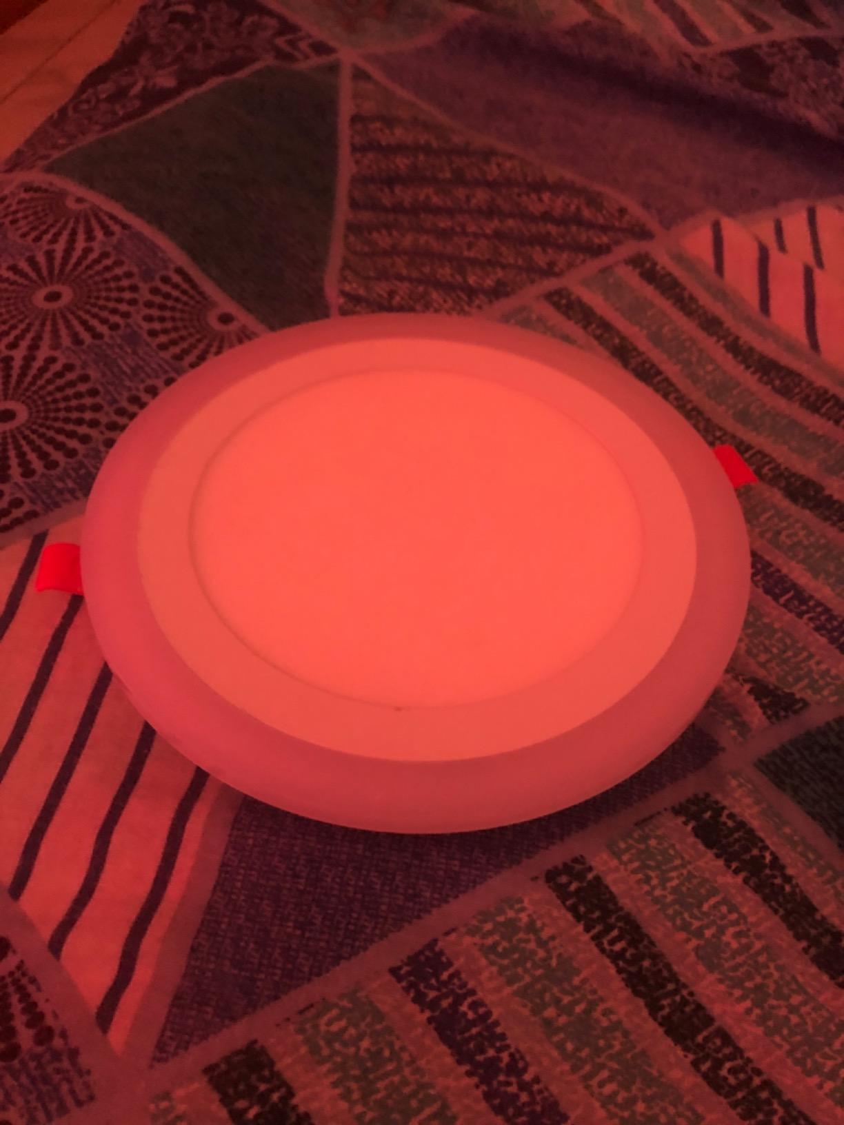 Buy 16 Watt Round Concealed Dual Multi Color PGB(Pink,Green,Blue) LED ...