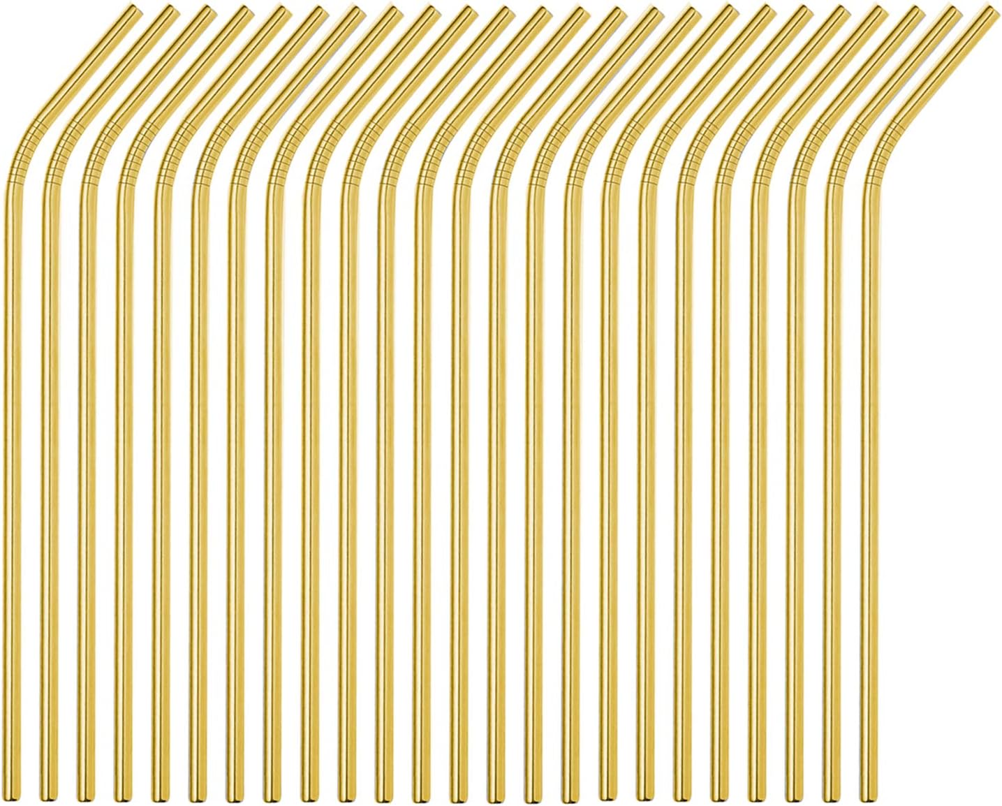 Amazon.com: Metal Straws Stainless Steel Straws 50 Pack Bulk 8.5 ...