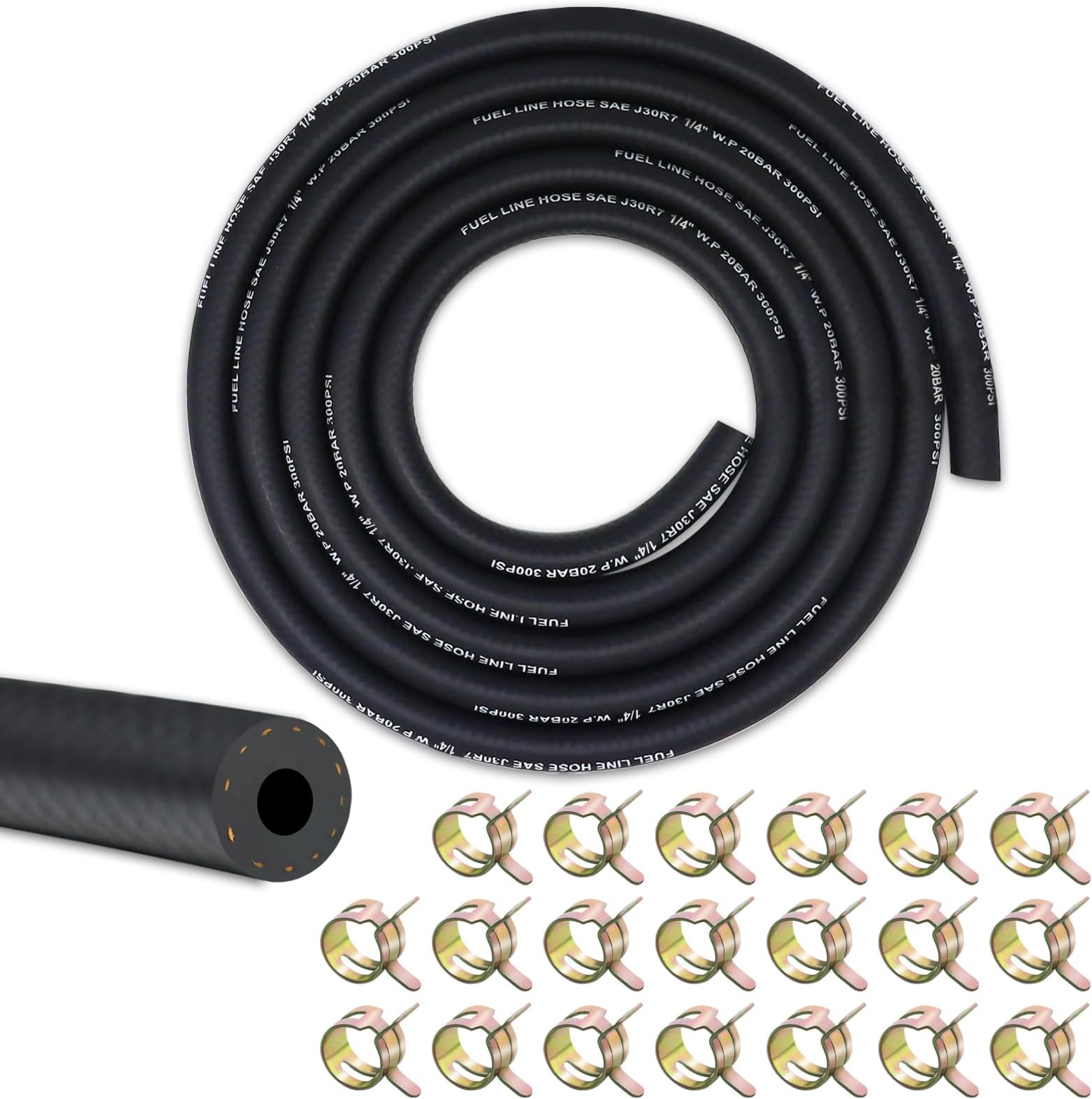 Amazon.com: EZ-FLO Rubber Fuel Line, 1/4 Inch ID x 10 Feet, Black ...