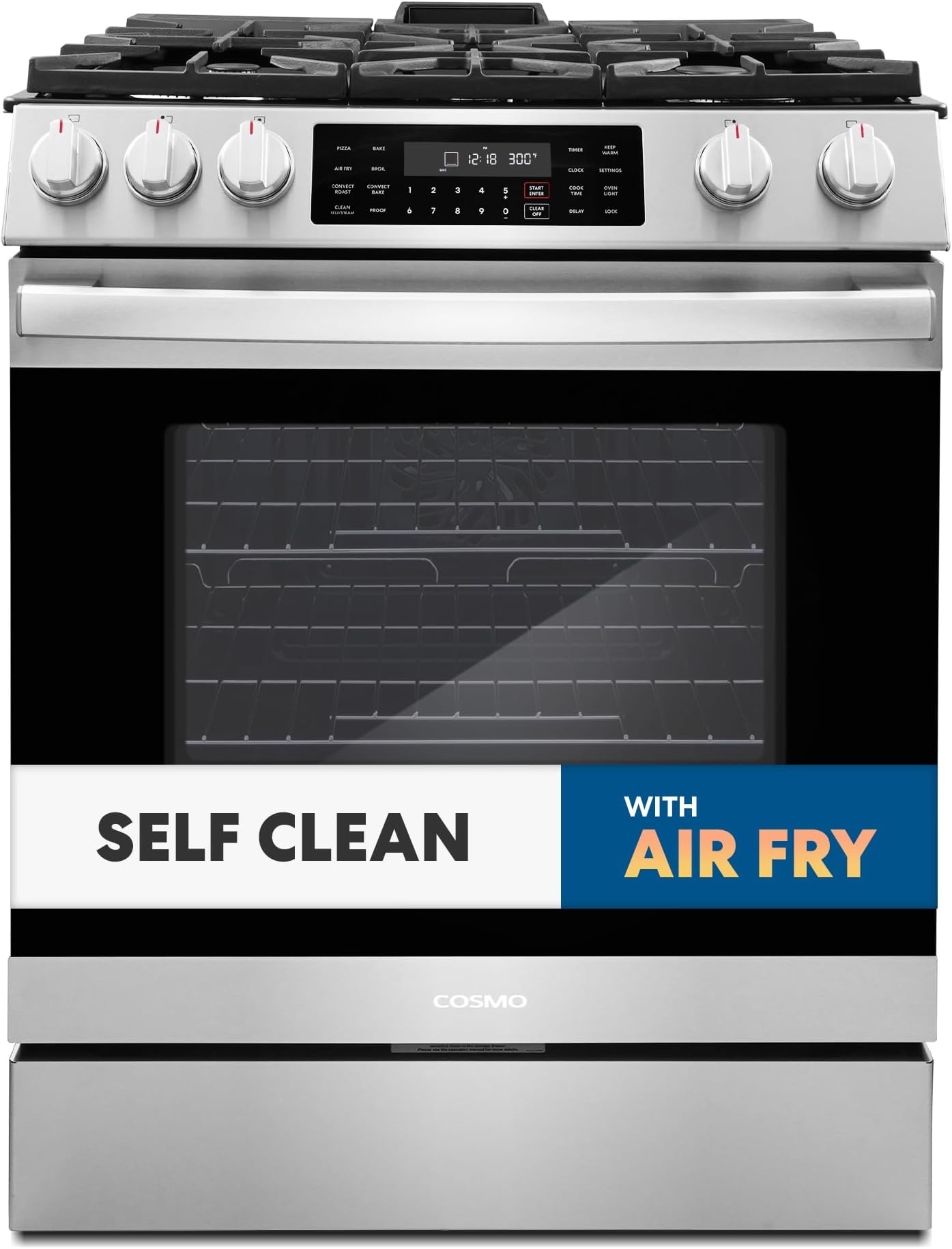Amazon.com: COSMO COS-GRC305KTD 30 in. Lumin Collection 6.1 cu. ft. Gas ...