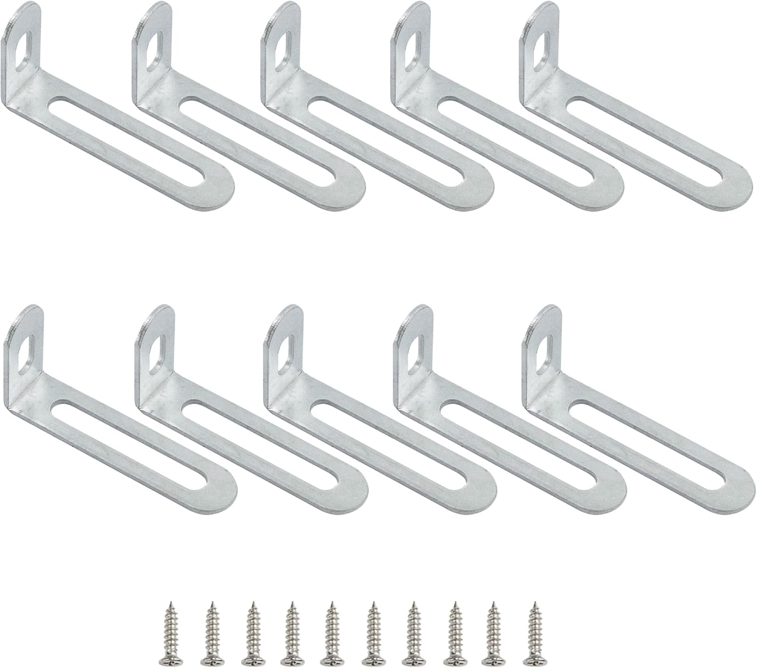 Amazon.com: AUXBC 2"x1"x0.5"Adjustable Right Angle Brackets Metal L ...