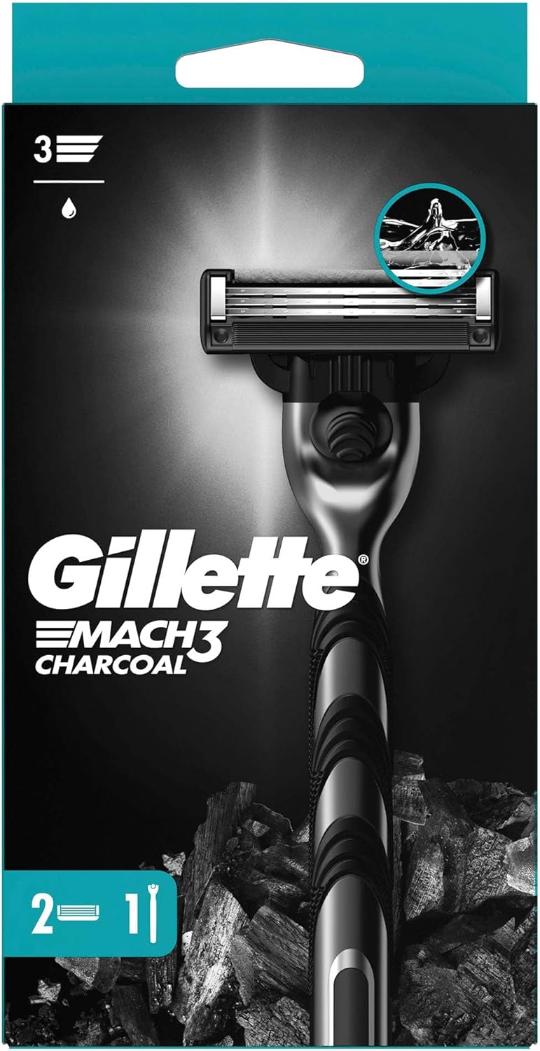 Gillette Mach3 Charcoal Yedekli Tıraş Makinesi : Amazon.com.tr: Kişisel ...