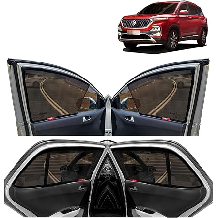 AUTOFACT Magnetic Window Sun Shades for MG Hector - Set of 6 - with ...