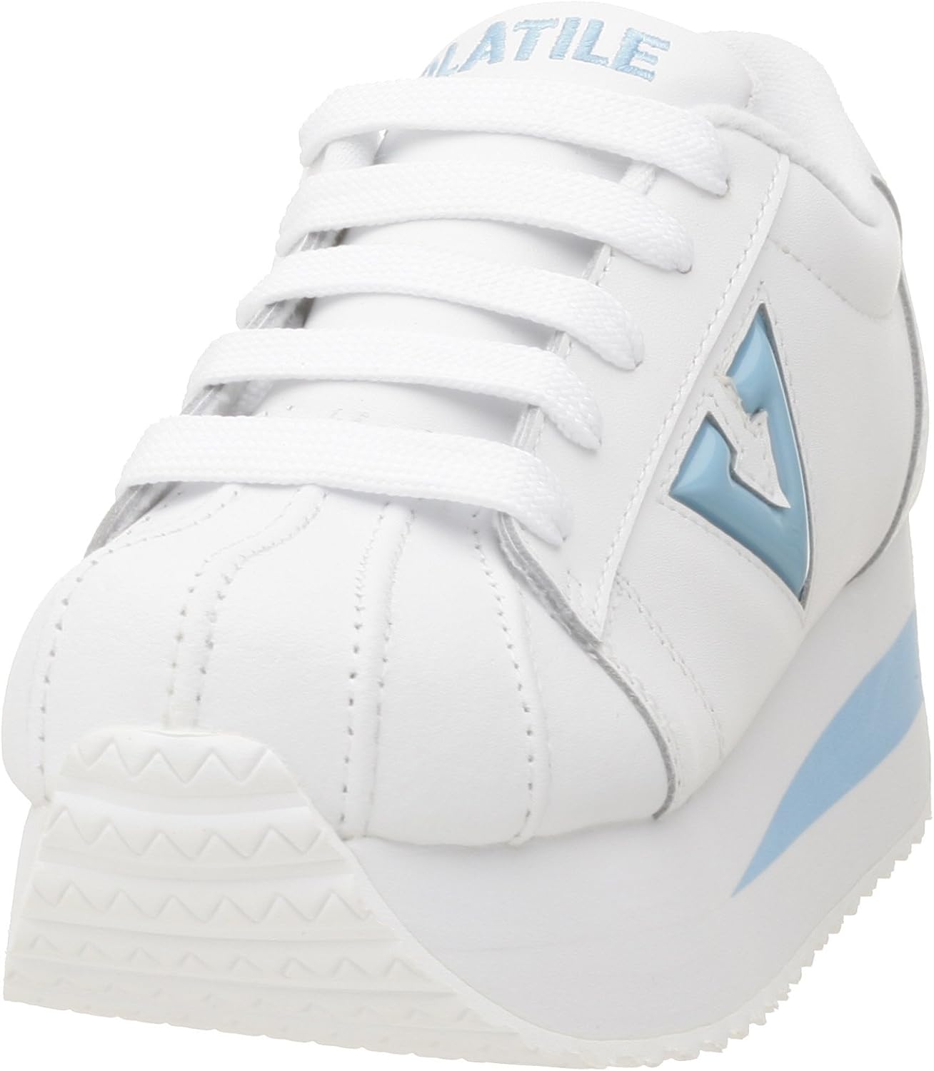 Amazon.com | Volatile Women's Revolution Platform Sneaker,White/Blue,7. ...