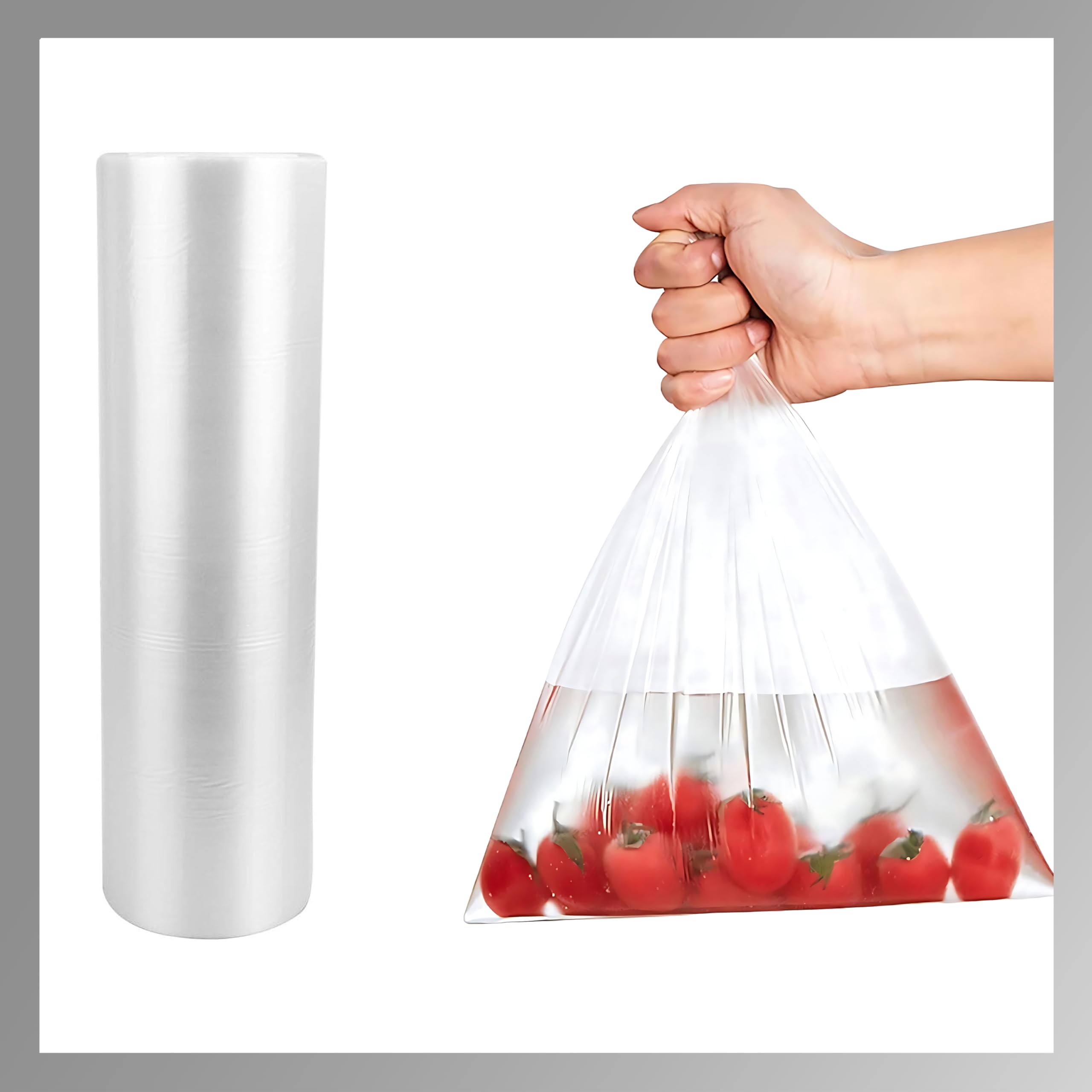 Amazon.com: Pokanic 12" x 20" - 360 Bags Clear Plastic Produce Bags ...