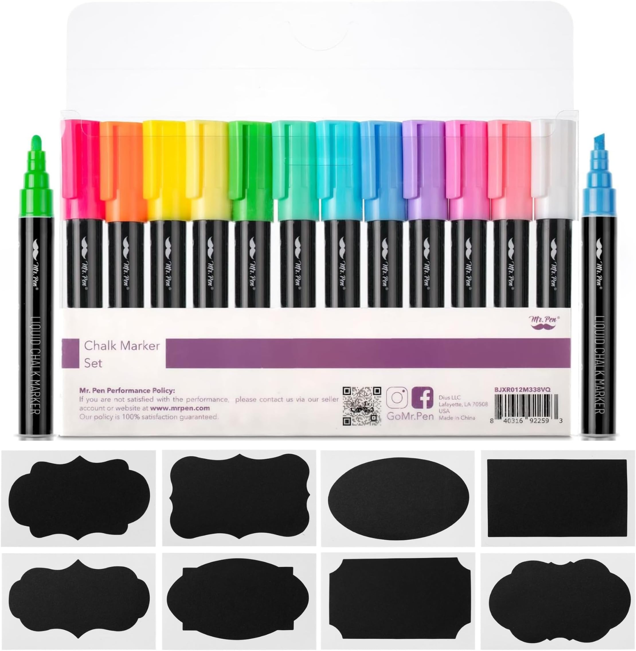 Amazon.com: American Crafts Erasable Chalk Markers (set of 5) Includes ...