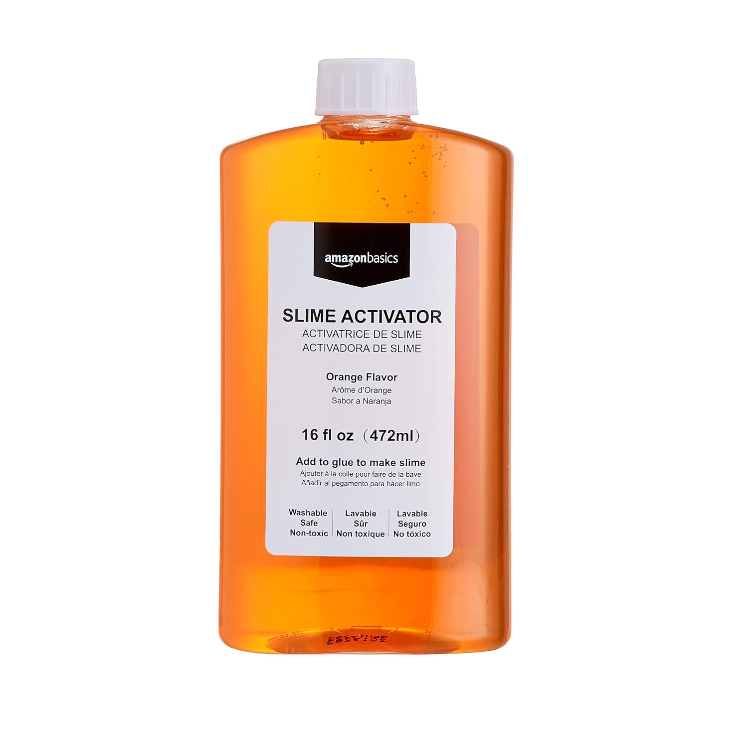 AmazonBasics Slime Activator Borax Solution, Orange Flavor, 16-oz ...