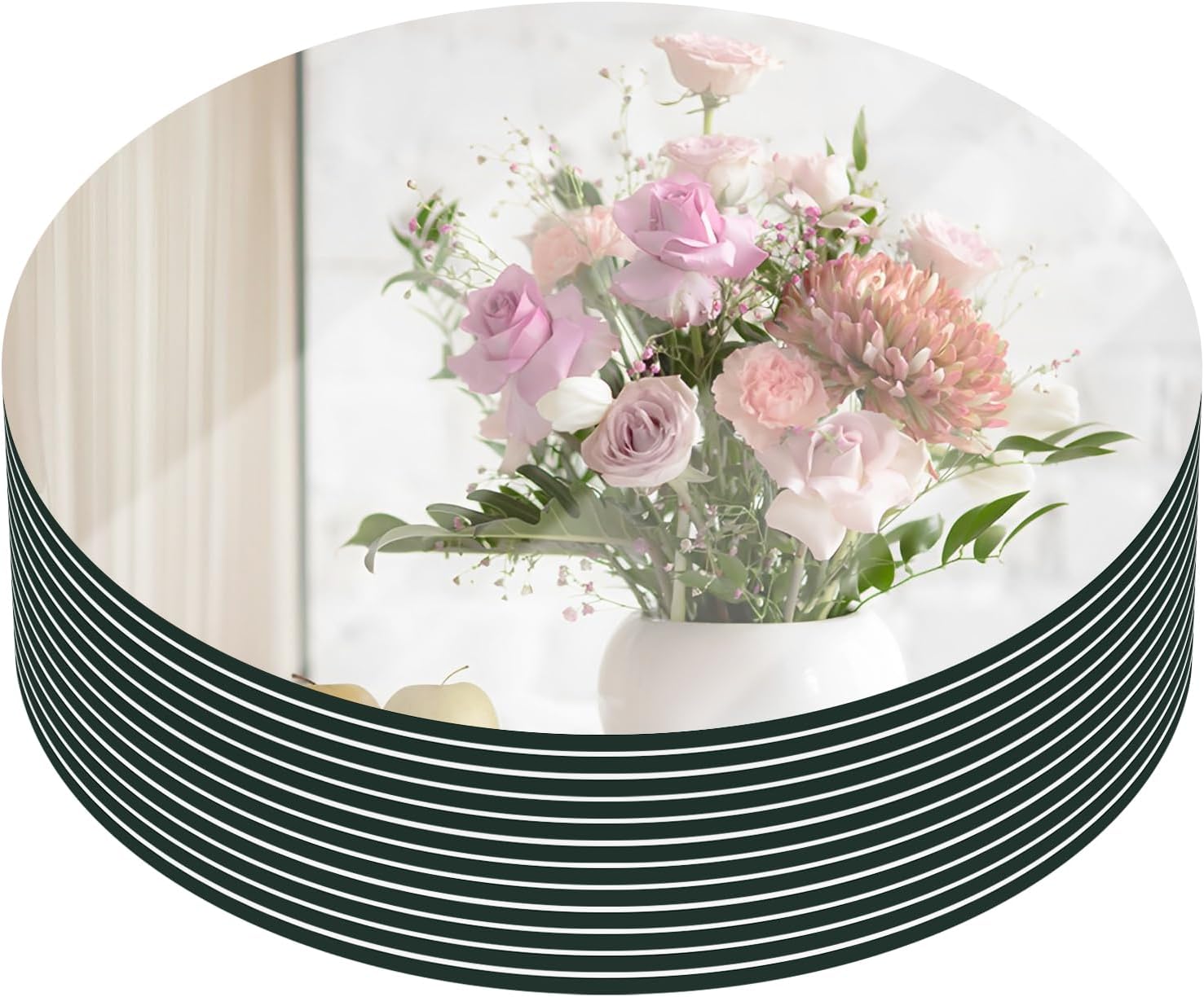 Amazon.com: Houseables Mirror Centerpieces, Round Tray, Set of 12, 8 ...