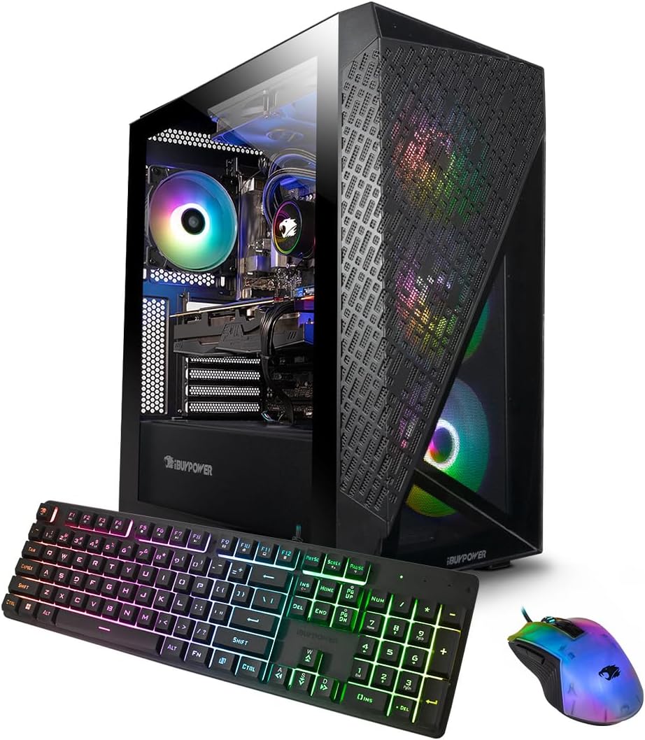 Amazon.com: iBUYPOWER Slate 6 MESH Gaming PC Computer Desktop ...