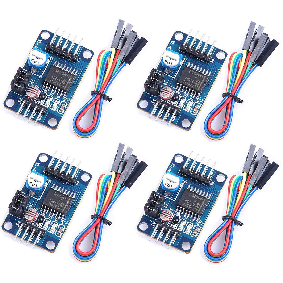 DAOKI 4Pcs PCF8591 AD/DA Converter Module Analog to Digital Conversion Module Digital to Analog ...