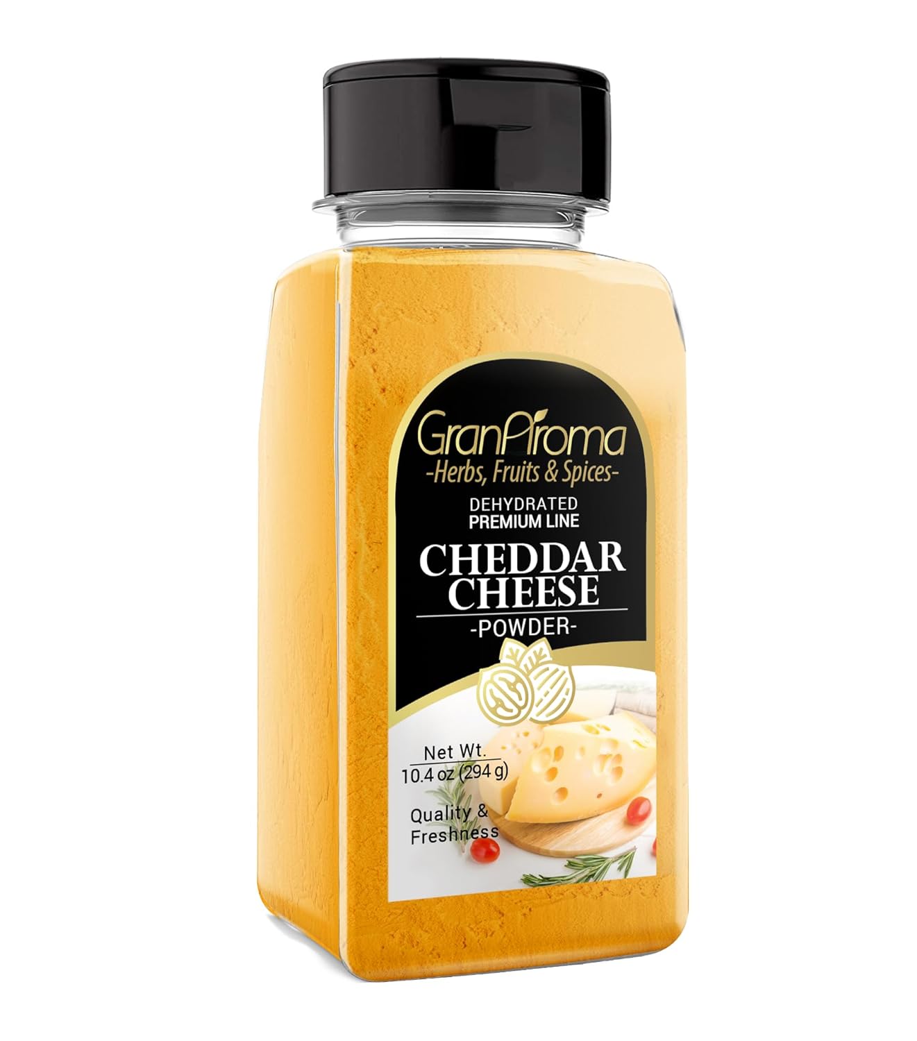 Amazon.com: GranAroma Cheddar Cheese Powder, 10.4 oz, Sauces & Dips ...