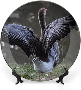 Decorative Plate for Wall Hanging, Duck Goose Animals Water Ceramic ...