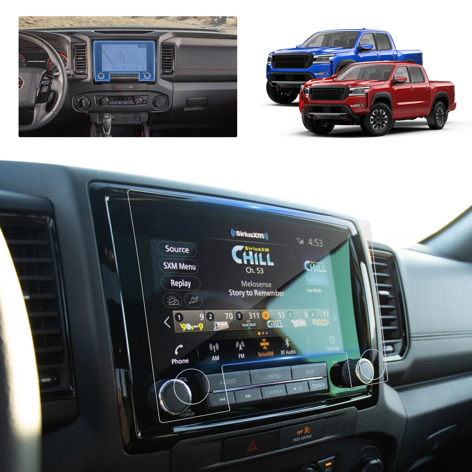 Amazon.com: BSTW for 2022 Nissan Frontier Screen Protector for 2022 ...