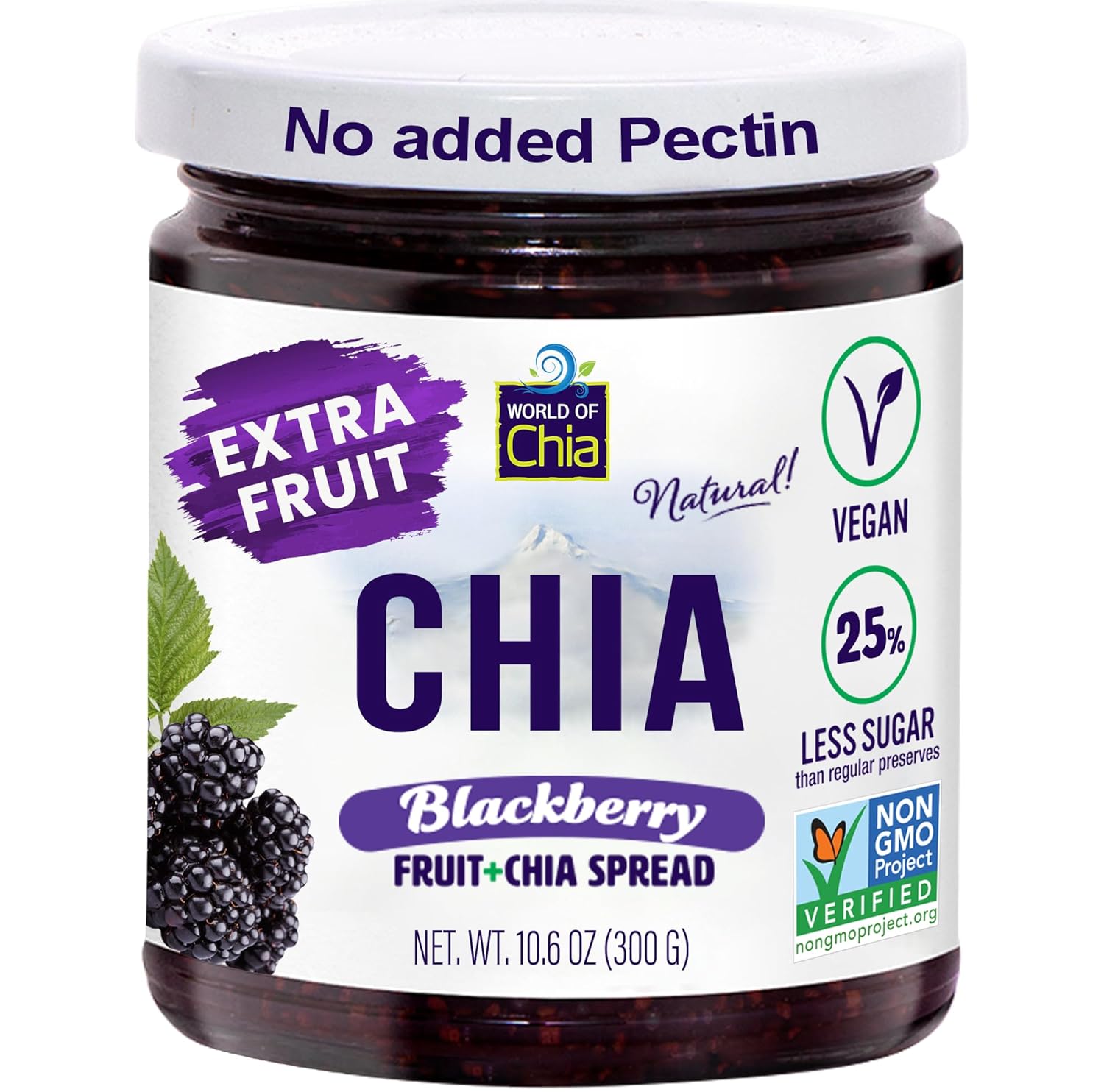 Amazon.com: World of Chia Blackberry Fruit Preserve - All-Natural Super ...