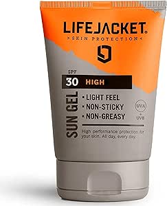 LifeJacket Sun Protection Gel SPF 30 UVA, UVA 5* Sun Cream/Sunscreen ...