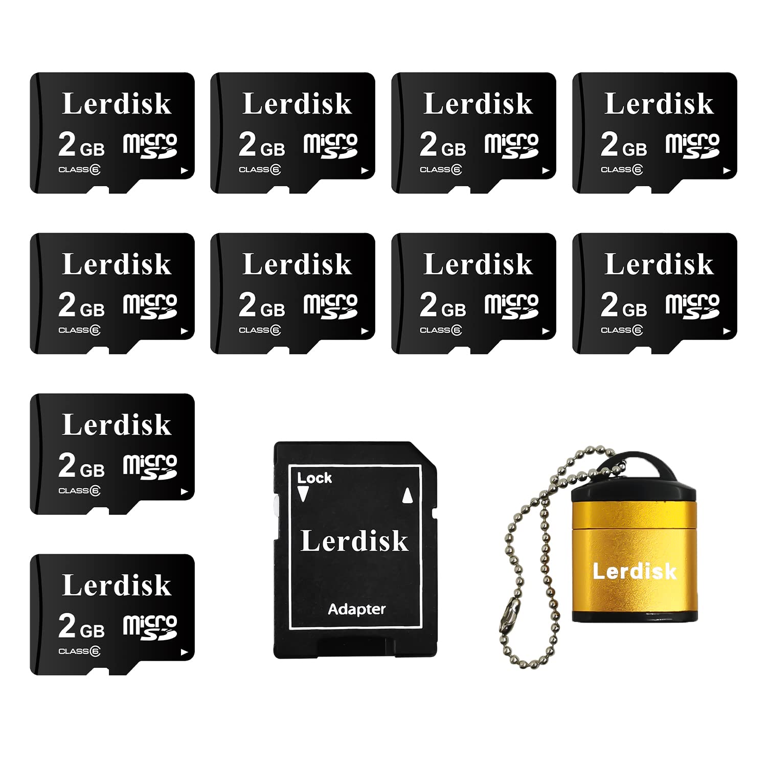 Amazon.com: Lerdisk Factory Wholesale Micro SD Card 2GB Pack of 10 in ...