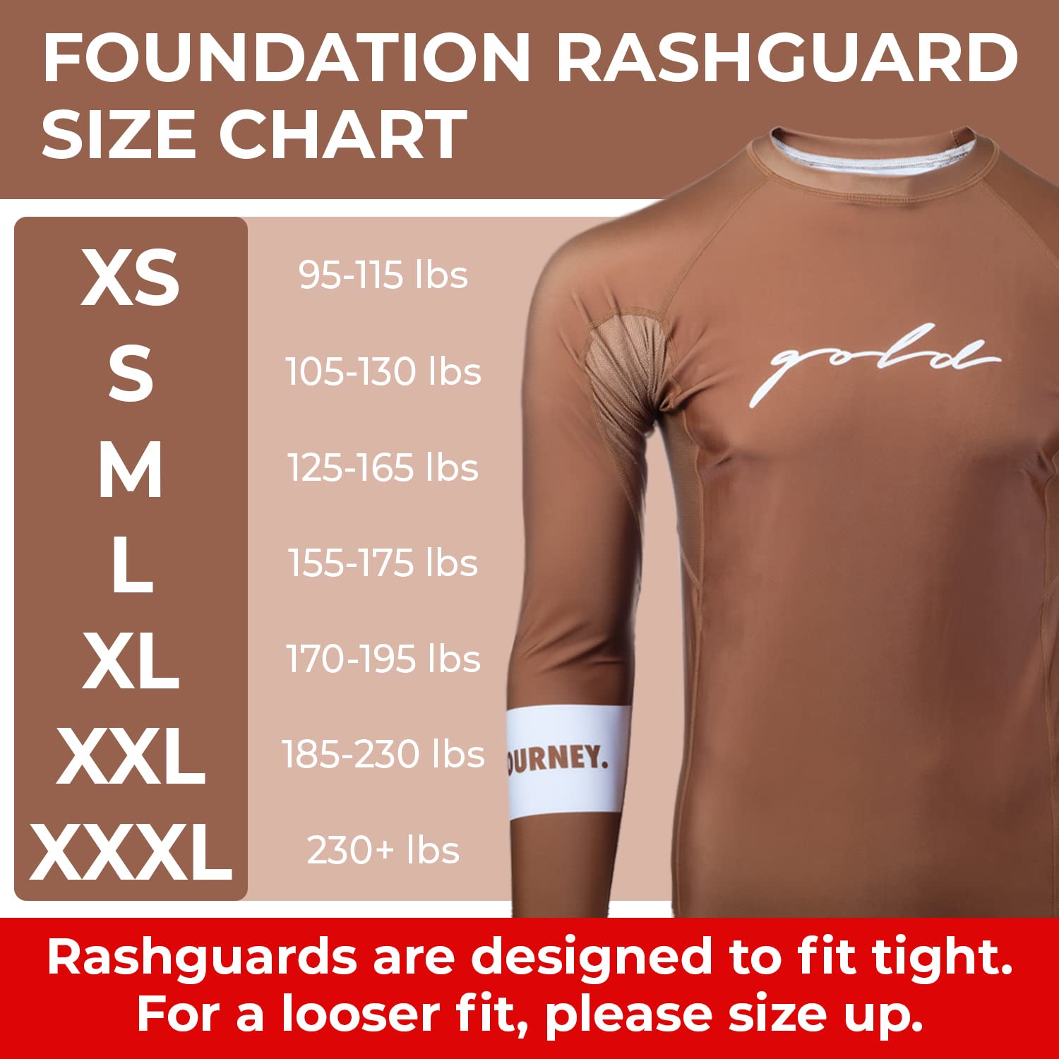 Snapklik.com : Gold BJJ Foundation Rash Guard - Ranked No-Gi And Gi Jiu ...