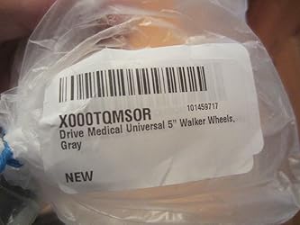 Amazon.com: Drive Medical 10109 Rear Glide Walker Wheels, Gray : Health ...