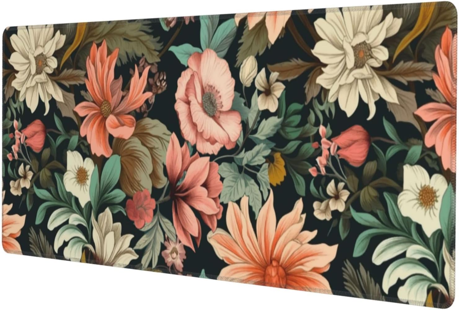 Amazon.com: Japanese Floral Aesthetic Flowers Gaming Mouse Pad, Large ...