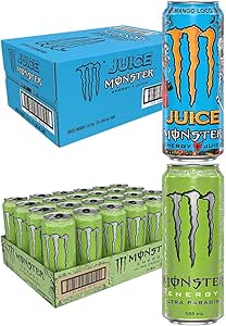 Monster Ultra Mango Loco Juice 24pk and Monster Ultra Paradise Green ...