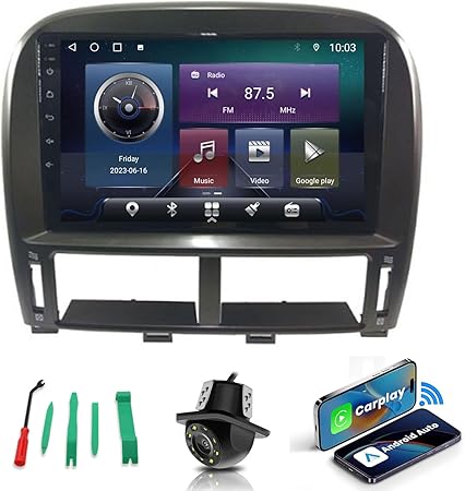 Amazon.com: Android 13.0 Car Radio for Lexus LS430 2000-2006, Wireless ...