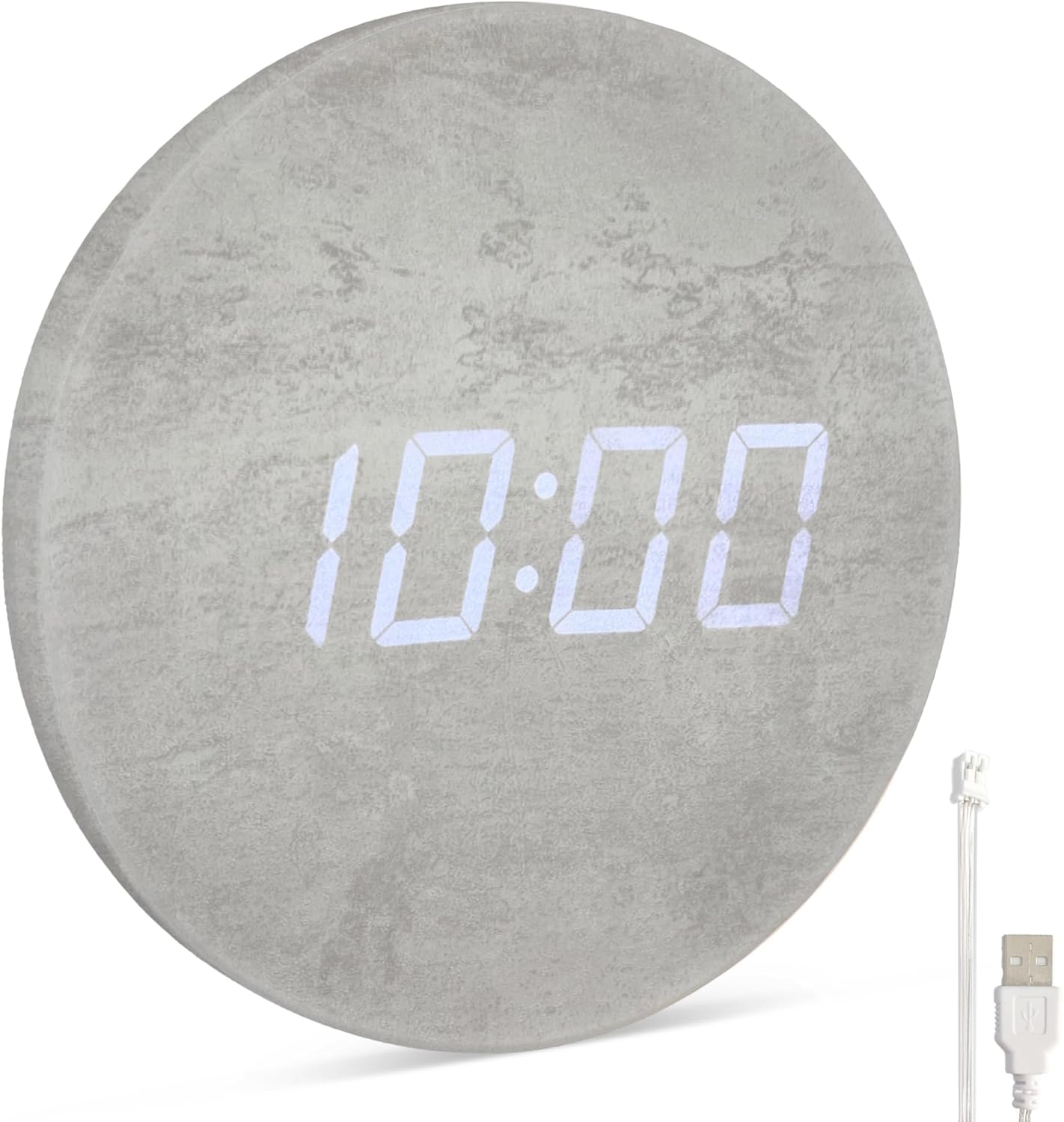 Amazon.com: Leafre Minimalist LED Digital Wall Clock – USB Powered ...