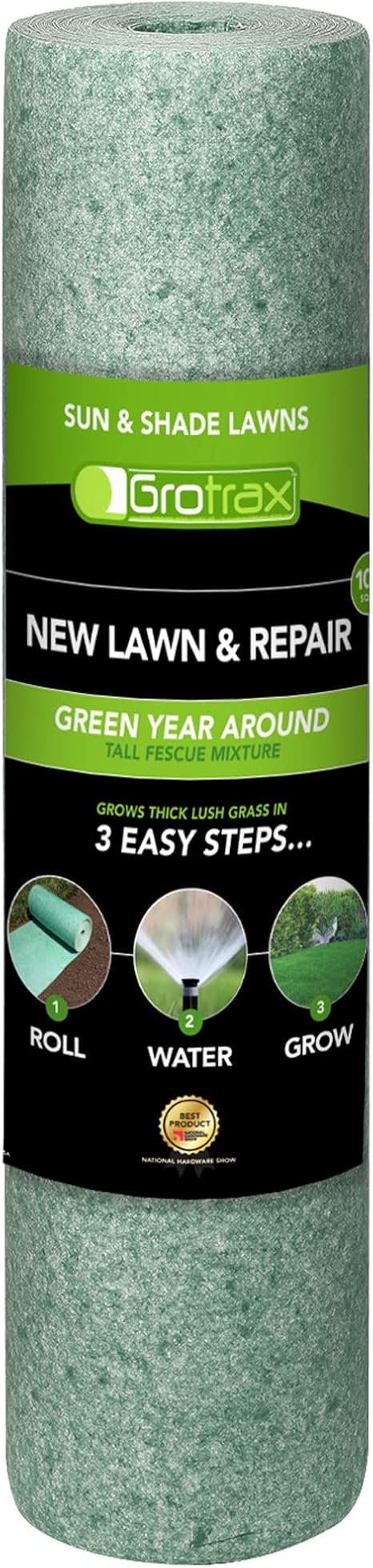 Amazon.com : Grotrax Biodegradable Grass Seed Mat - 100 sqft Year Round ...