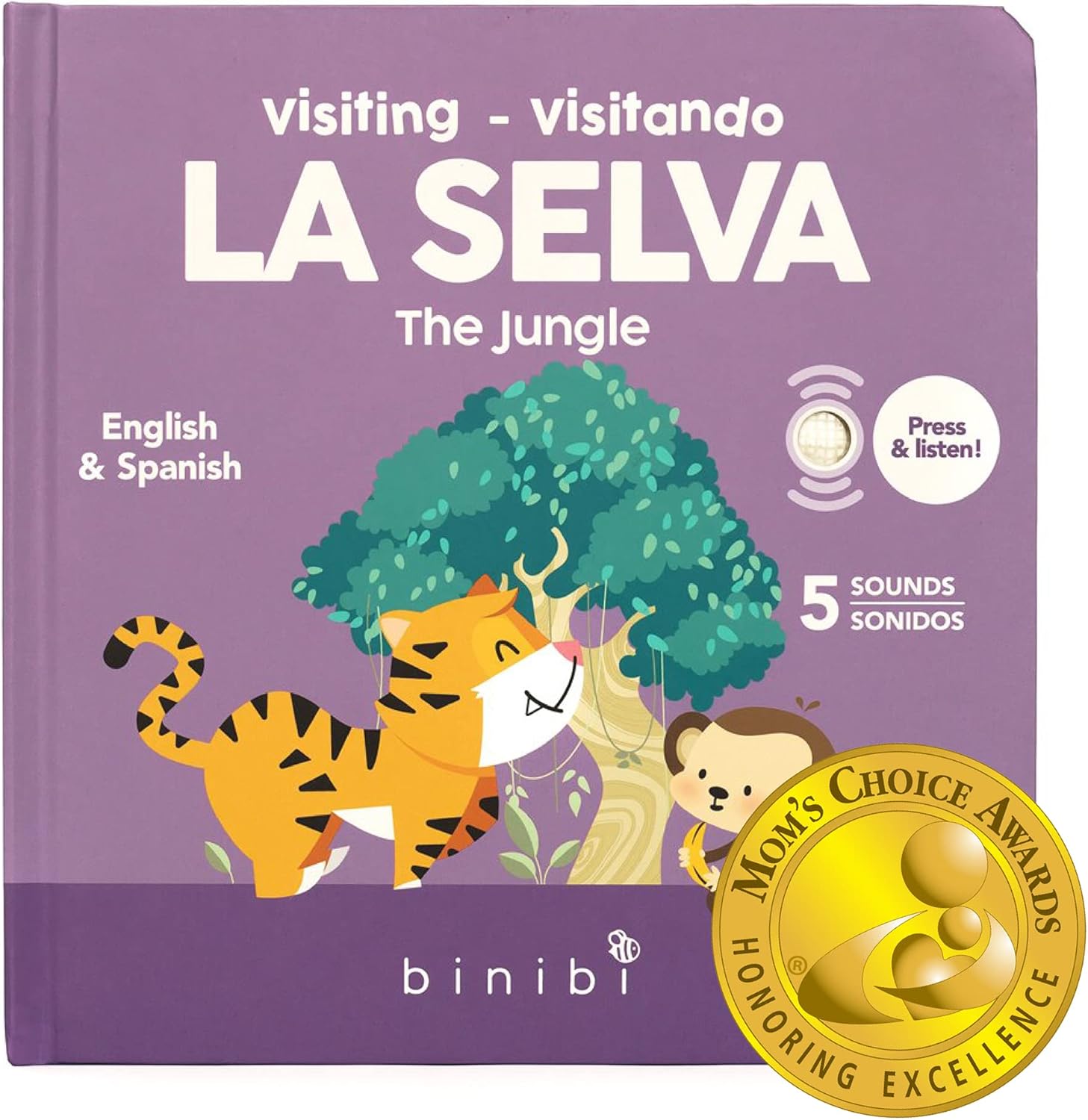 Amazon.com: Binibi Spanish Books for Babies & Toddlers 1-3 La Selva ...