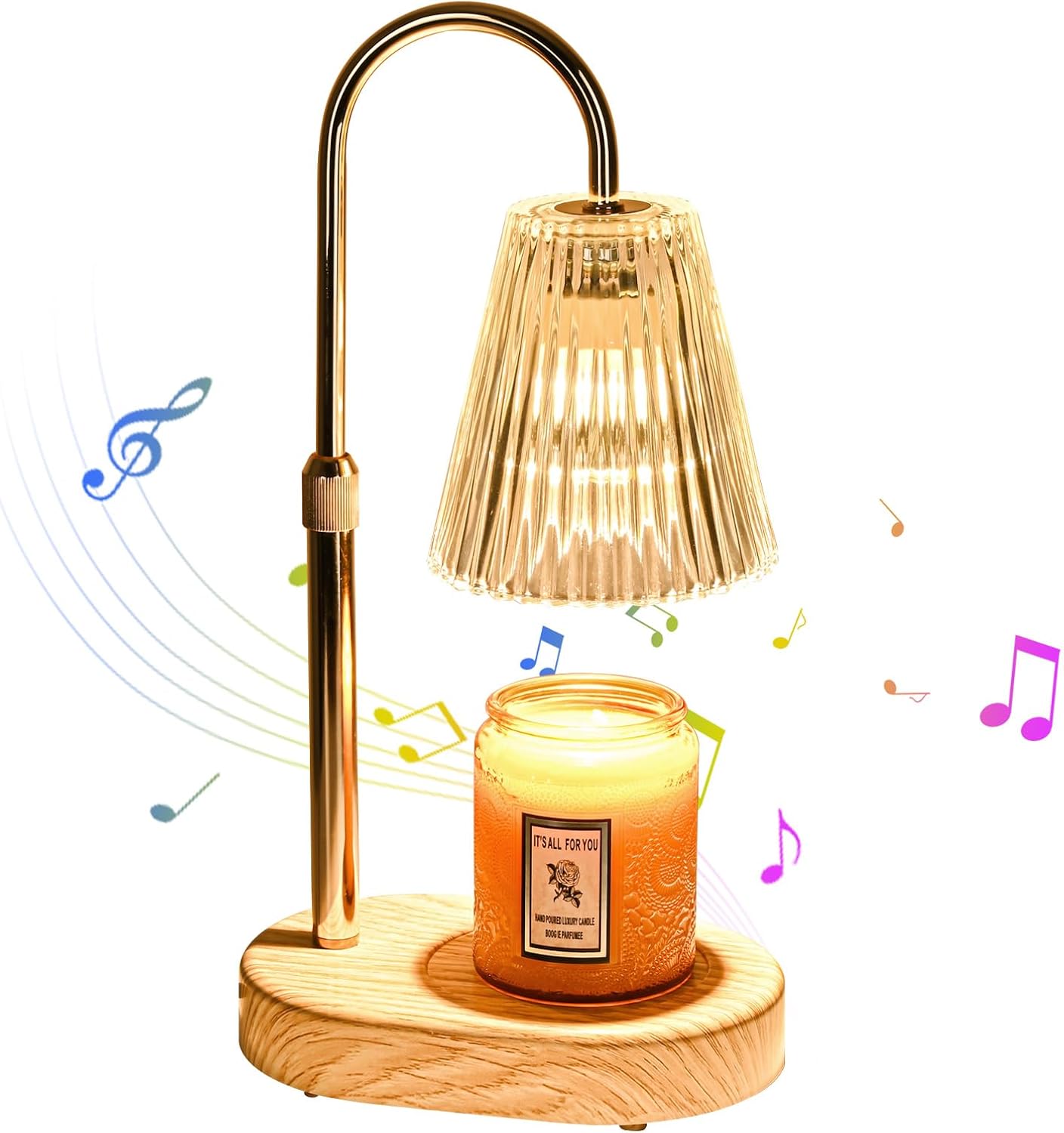 Amazon.com: ASALL Candle Warmer Lamp with Bluetooth Speaker, Electric ...