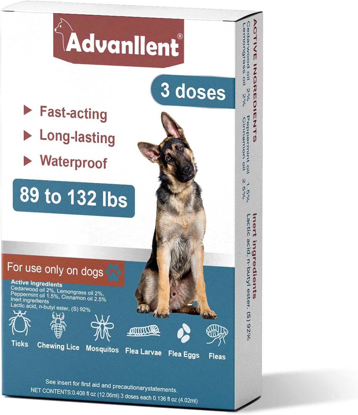 Amazon.com : Nutri-Vet Defense Plus Flea & Tick Control for Large Dogs ...