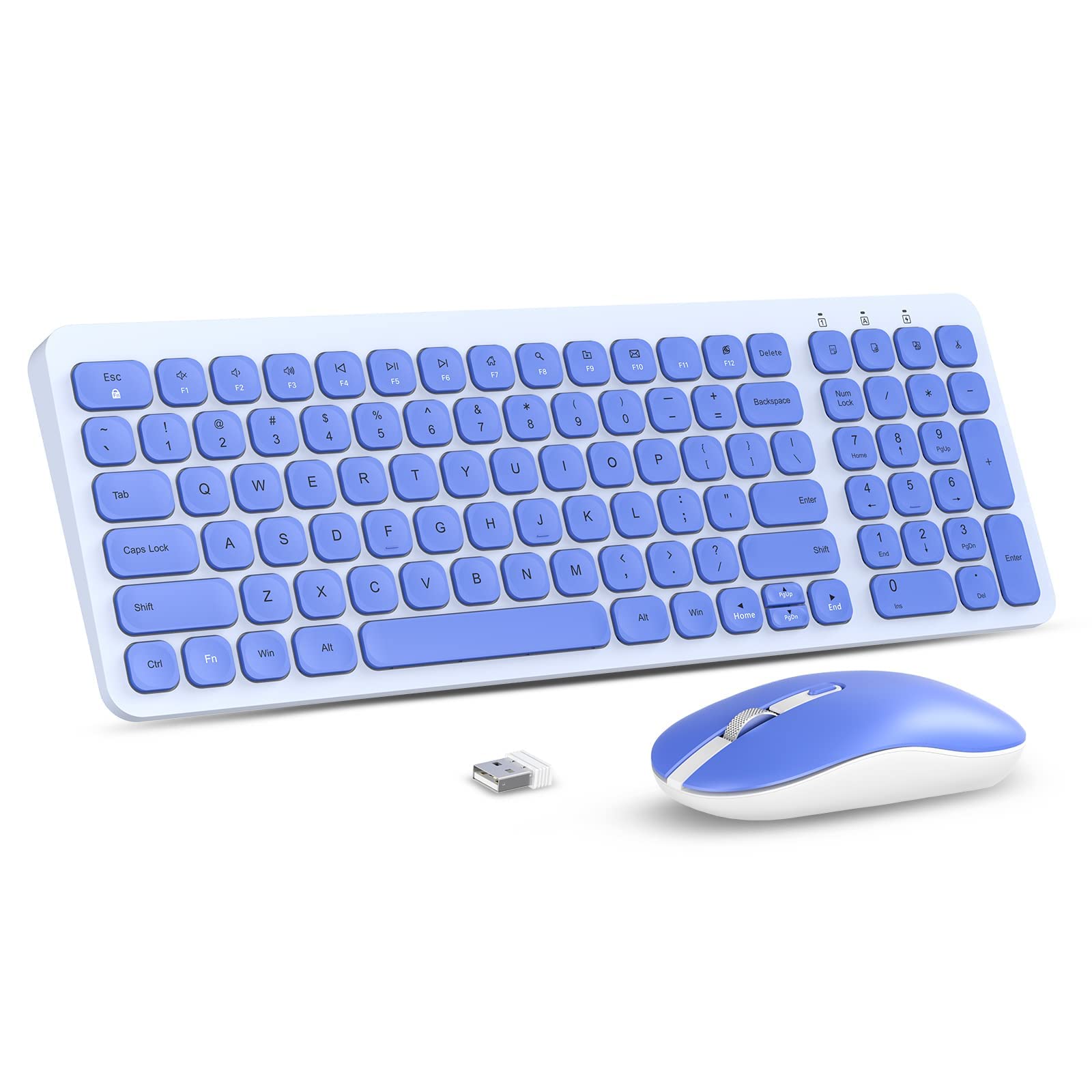 Amazon.in: Buy cimetech Wireless Keyboard Mouse Combo, Ergonomic Silent ...