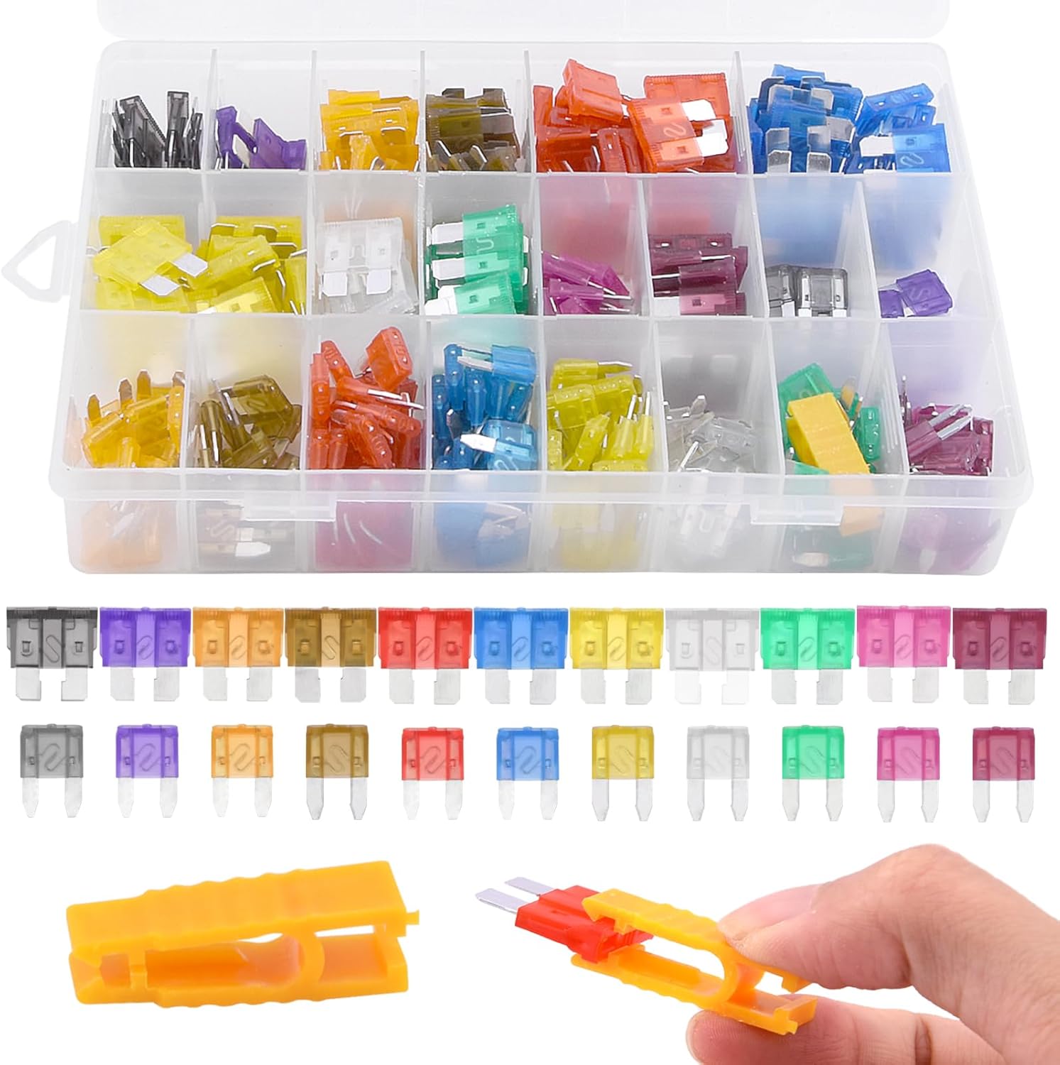 Amazon.com: KELEAPEKER Car Fuses Assortment Kit, 300Pcs Car Fuses with ...