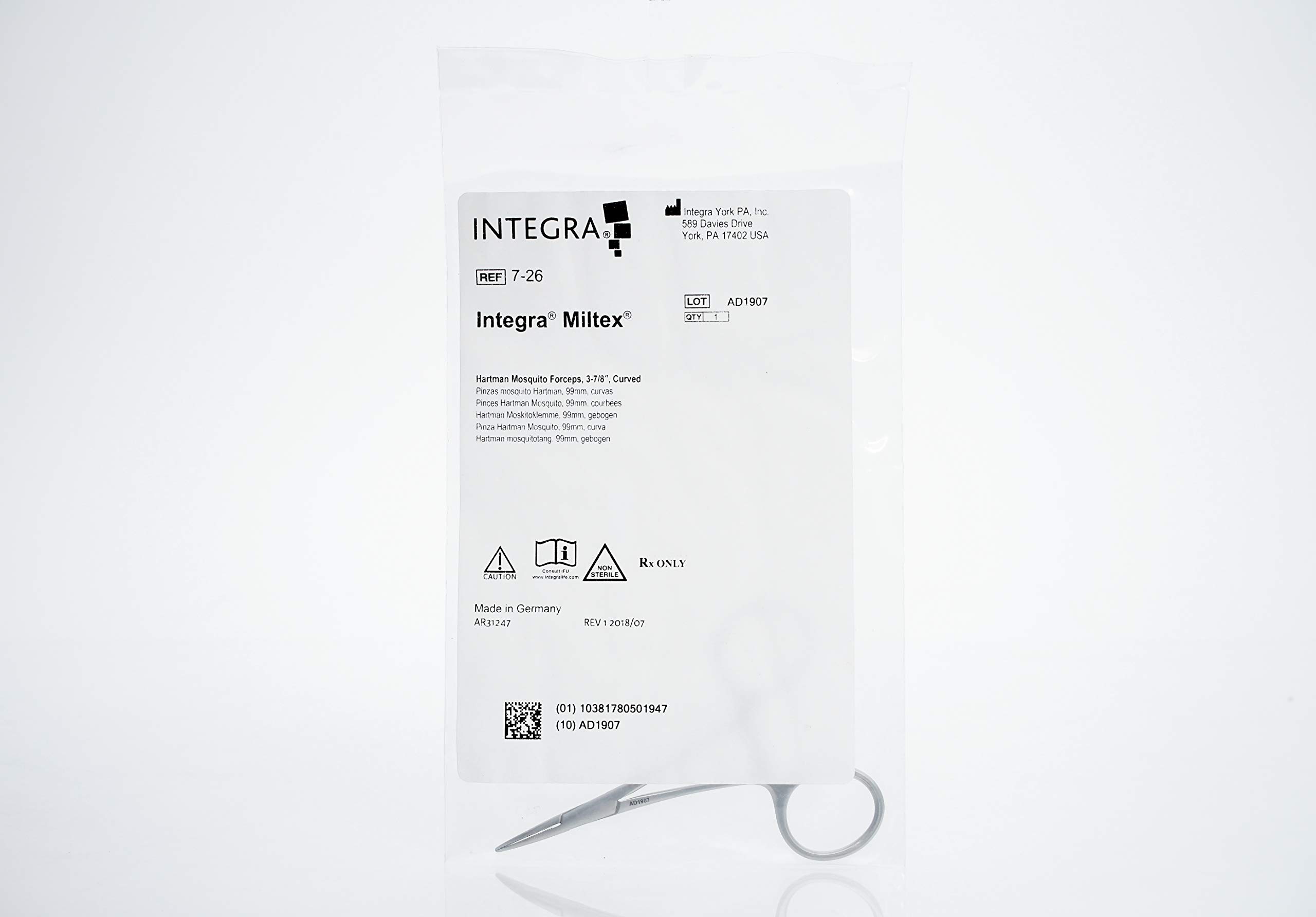 Integra Miltex Logo Integra Miltex Mouth Prop Adult Black 2 Pcs