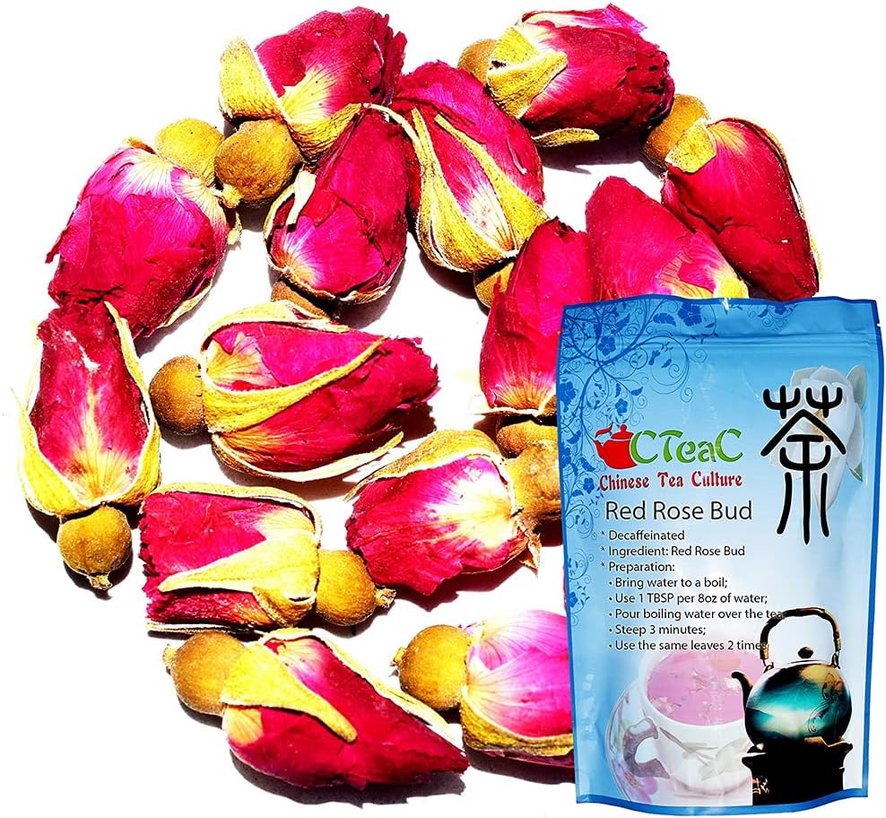 Amazon.com : Red Rose Tea - Rose Tea - Rose Flower Tea - Organic Tea ...