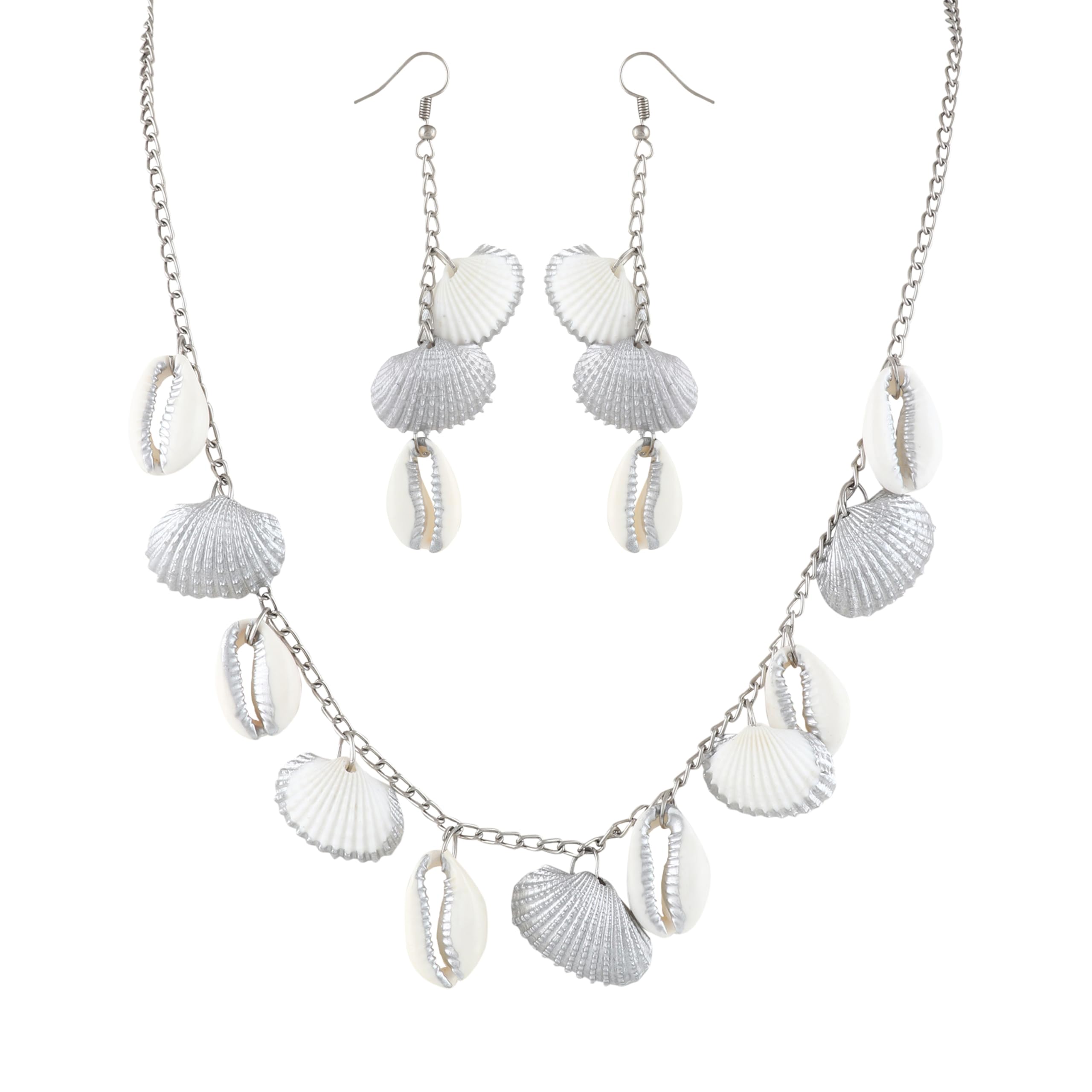 Buy SNEH SHOP HandCrafted Sea Shell Chain Necklace For Women And Girls ...