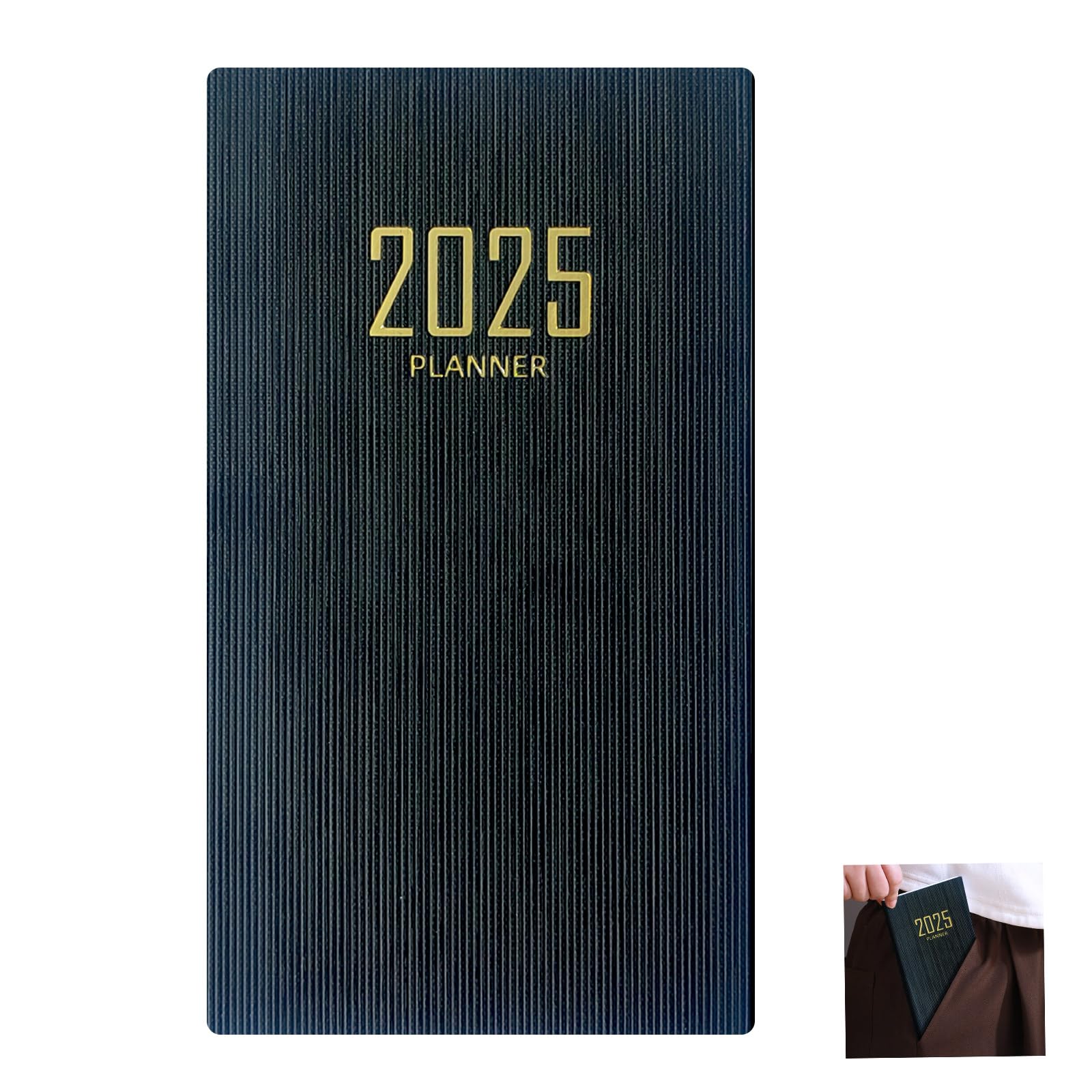 2025 Pocket Diary A6 Week to View Small Slim Diary Full Year Agenda ...