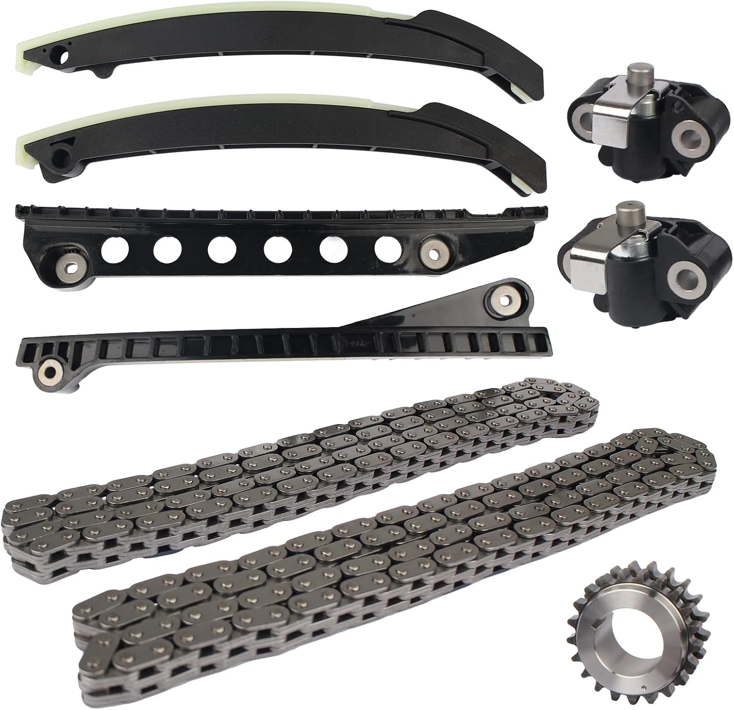 KUSATEC 9-0391SB Timing Chain Kit w/Chain Tensioner Guide Rail Sprocket ...