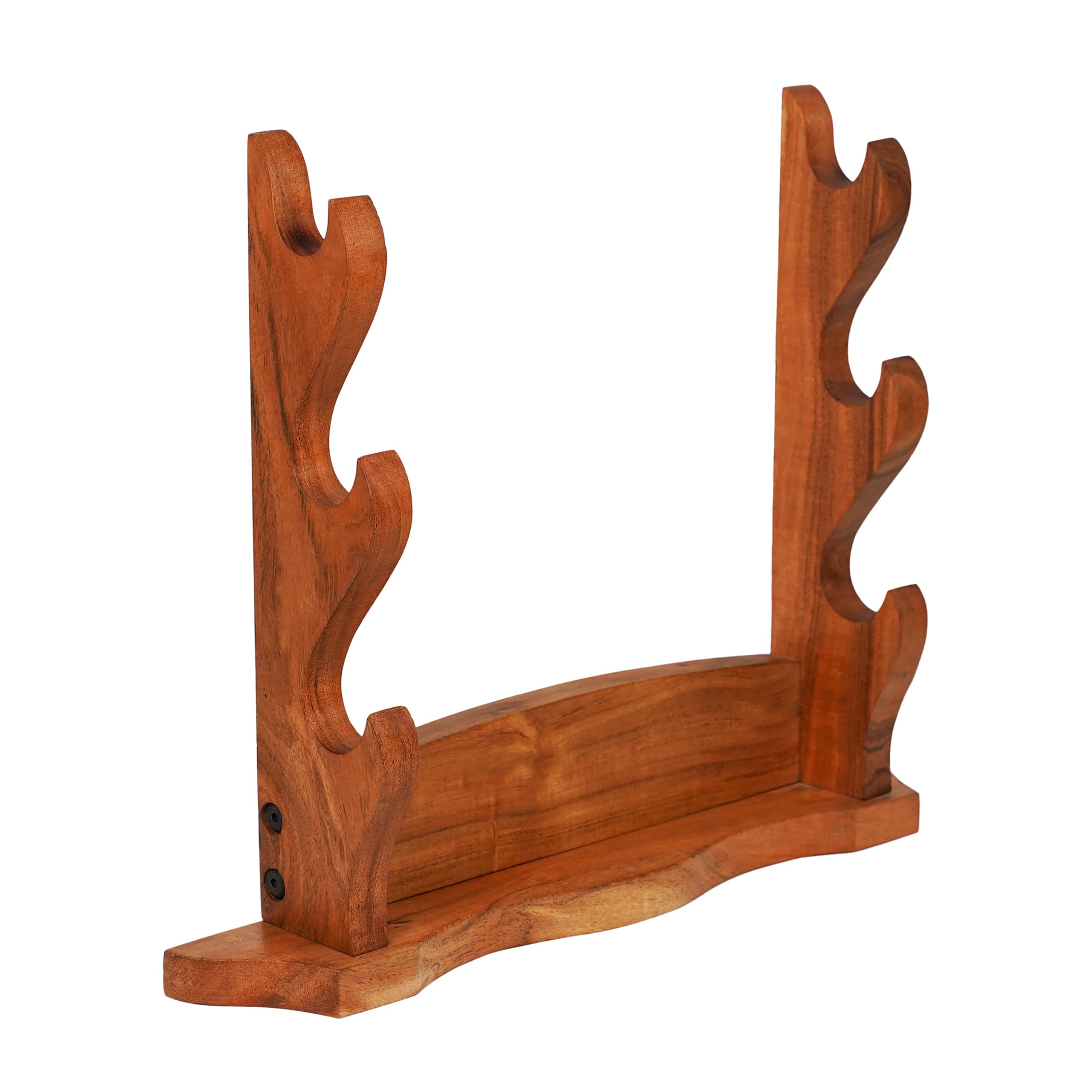 Snapklik.com : Mythrojan Medieval Sword Stand Solid Wood Horizontal ...