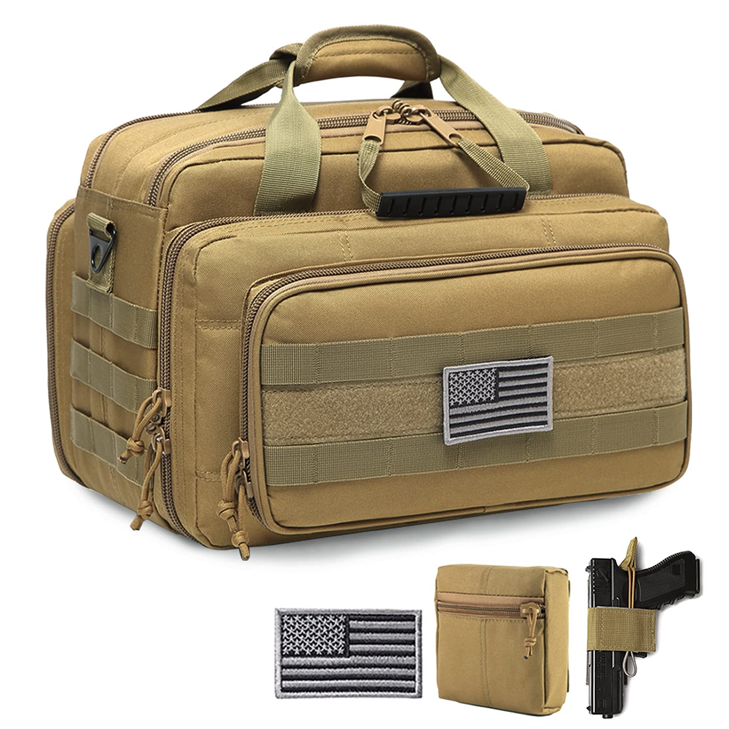 DBTAC Gun Case Bag Deluxe Middle Size | Tactical 2~4 Pistol Bag Firearm ...