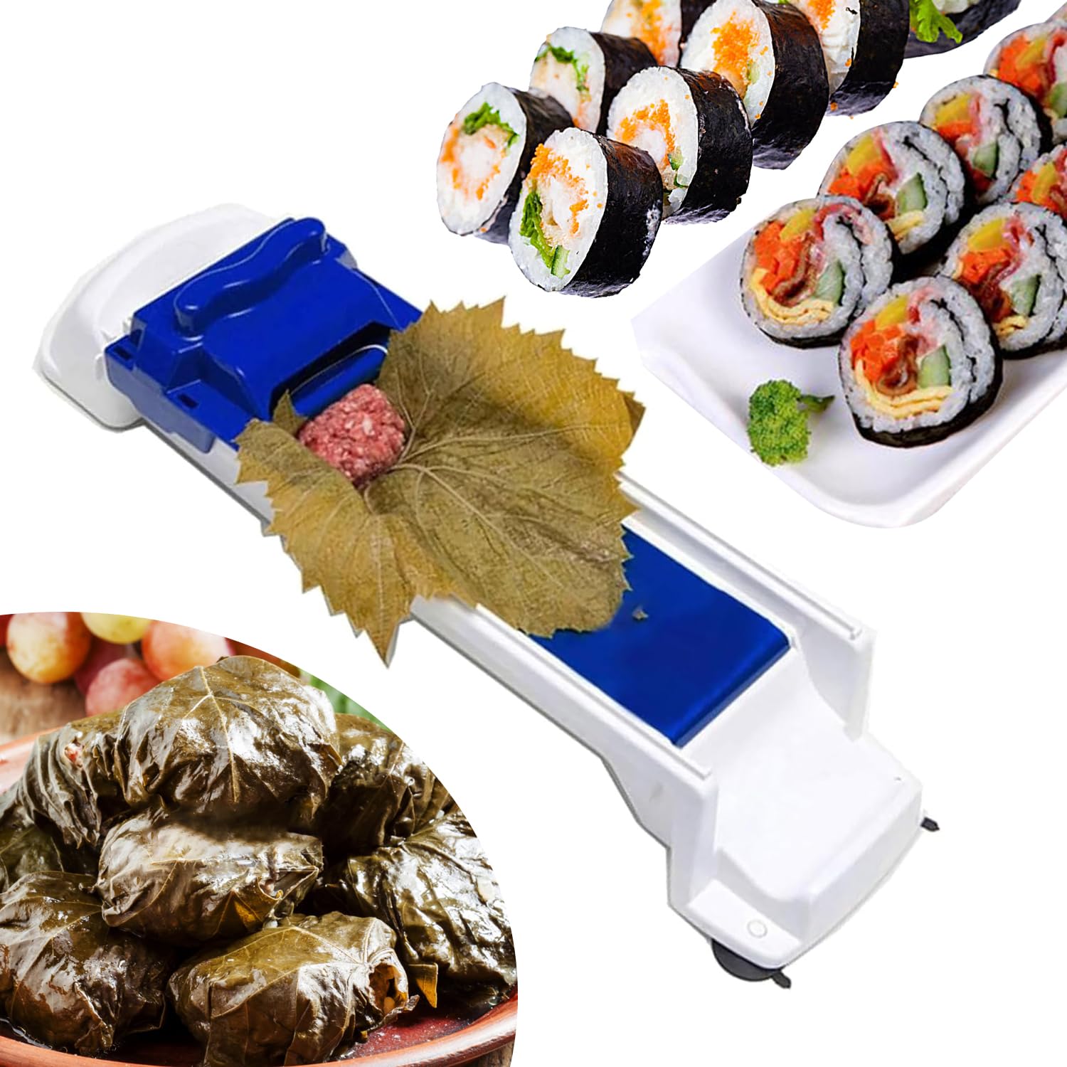 Stuffed Vine Leaf Rolling Grape And Cabbage Leaves Roller Machine | Desertcart INDIA