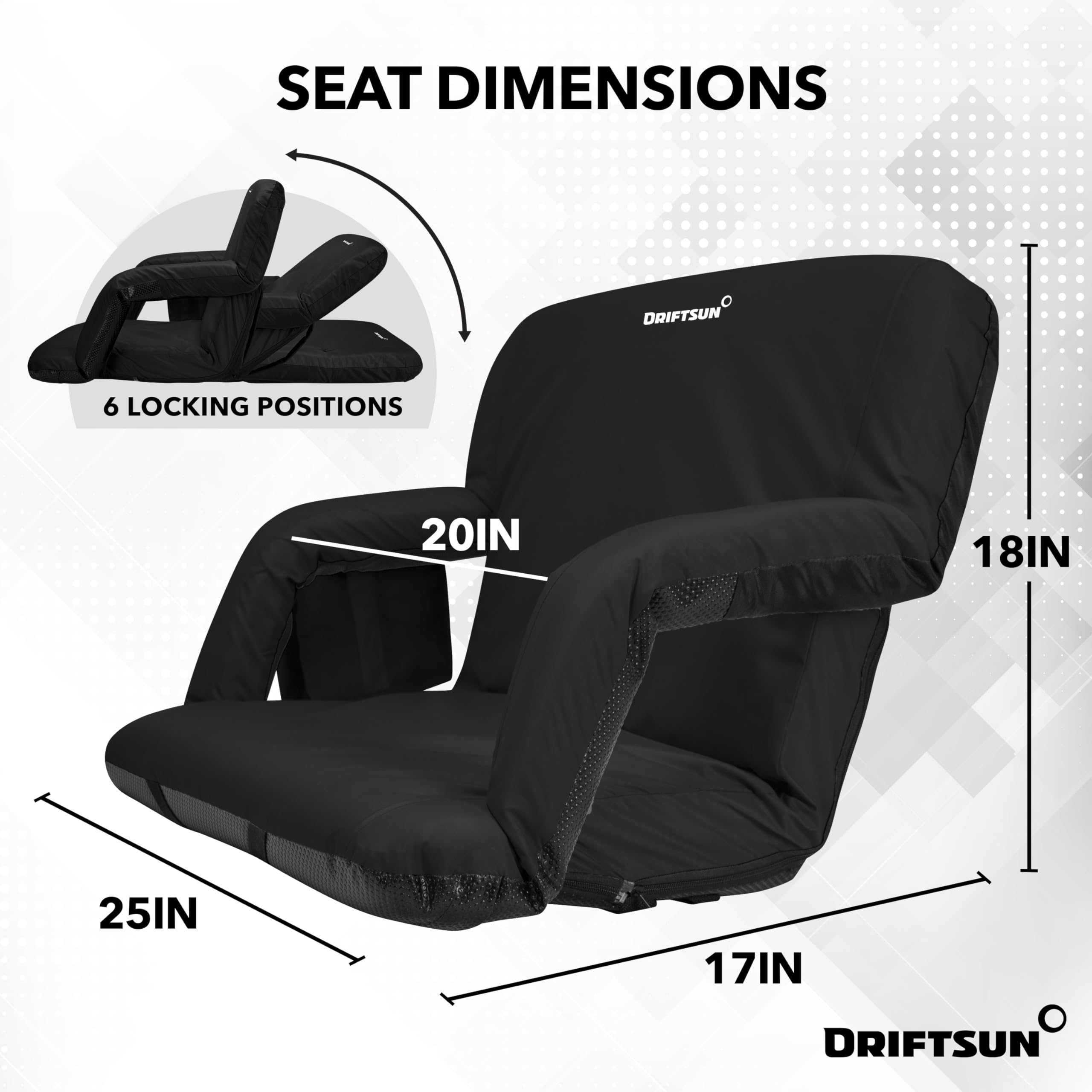 Snapklik.com : Driftsun Extra Wide Stadium Seats