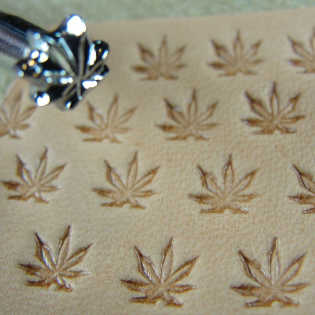 Amazon.com: Steel O66 Extra Small Marijuana Leaf Stamp, Craft Japan ...