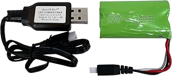 Amazon.com: SplatRBall 7.4V 500mAh Rechargeable Battery with Charging ...